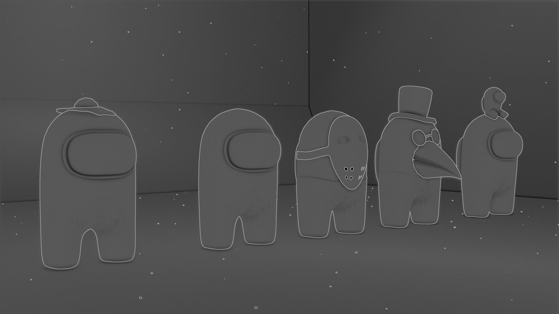 Among Us Character Pack free VR / AR / low-poly 3D model rigged | CGTrader