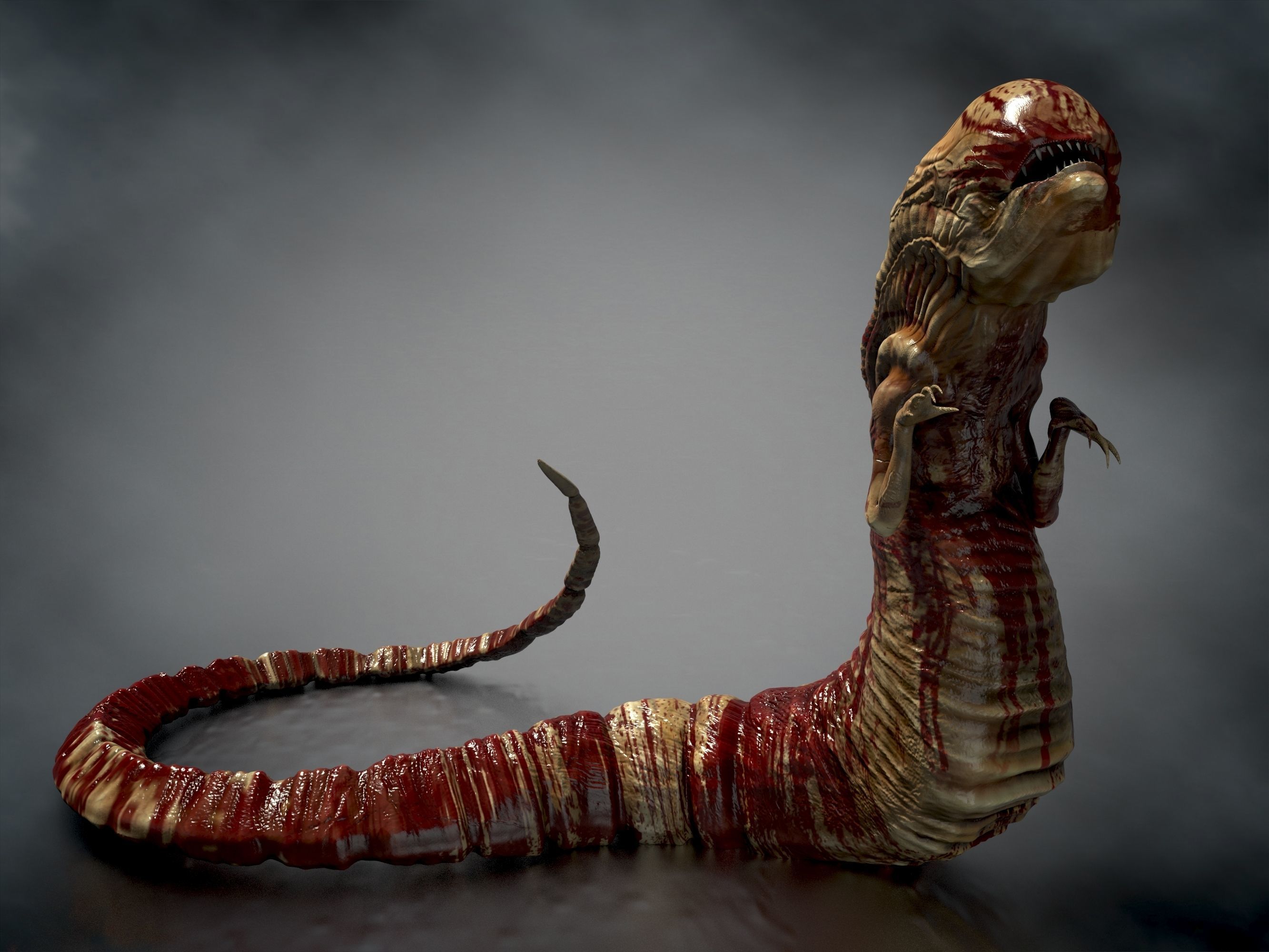 3D model Chestburster VR / AR / low-poly rigged | CGTrader