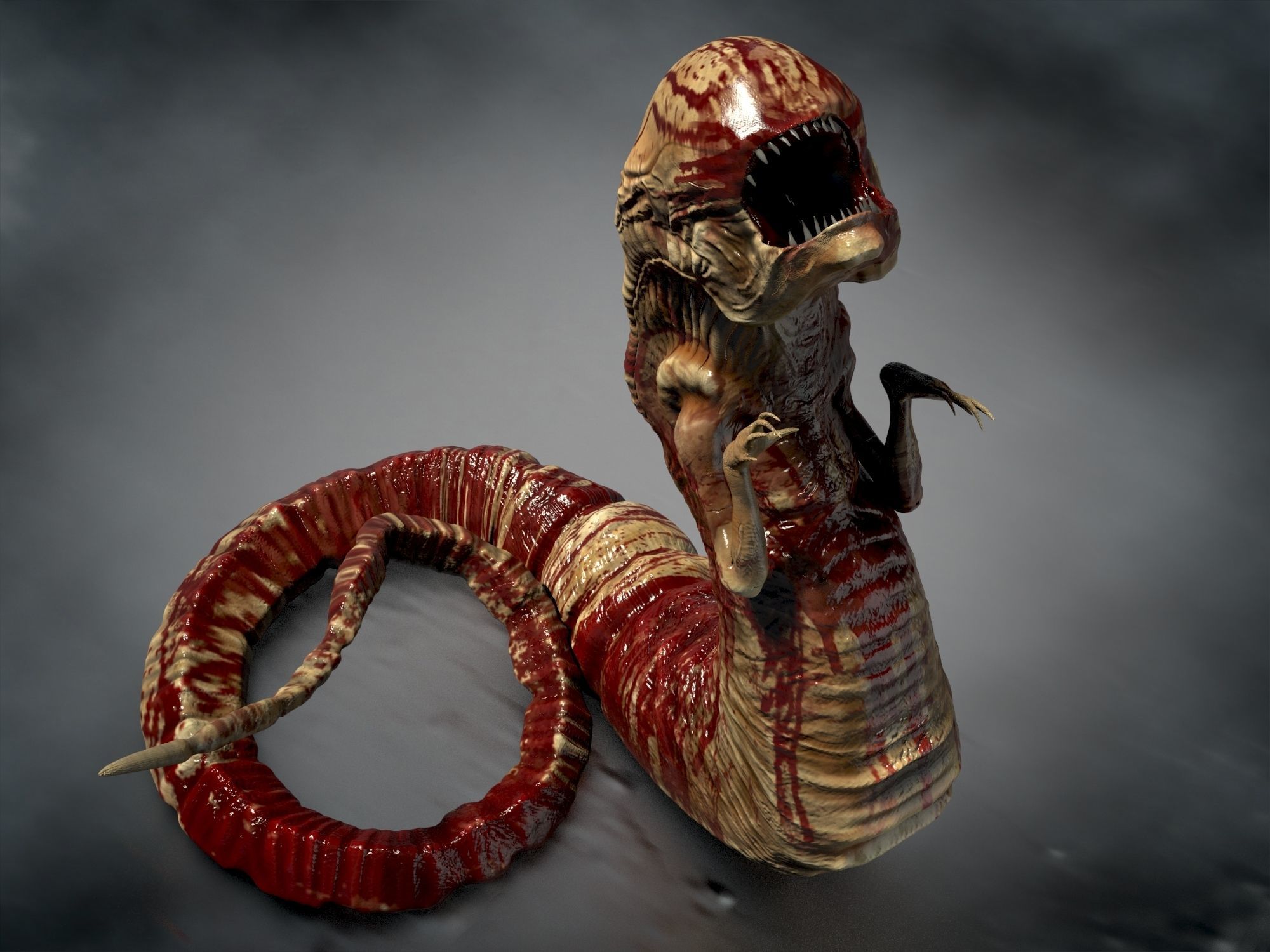 3D model Chestburster VR / AR / low-poly rigged | CGTrader