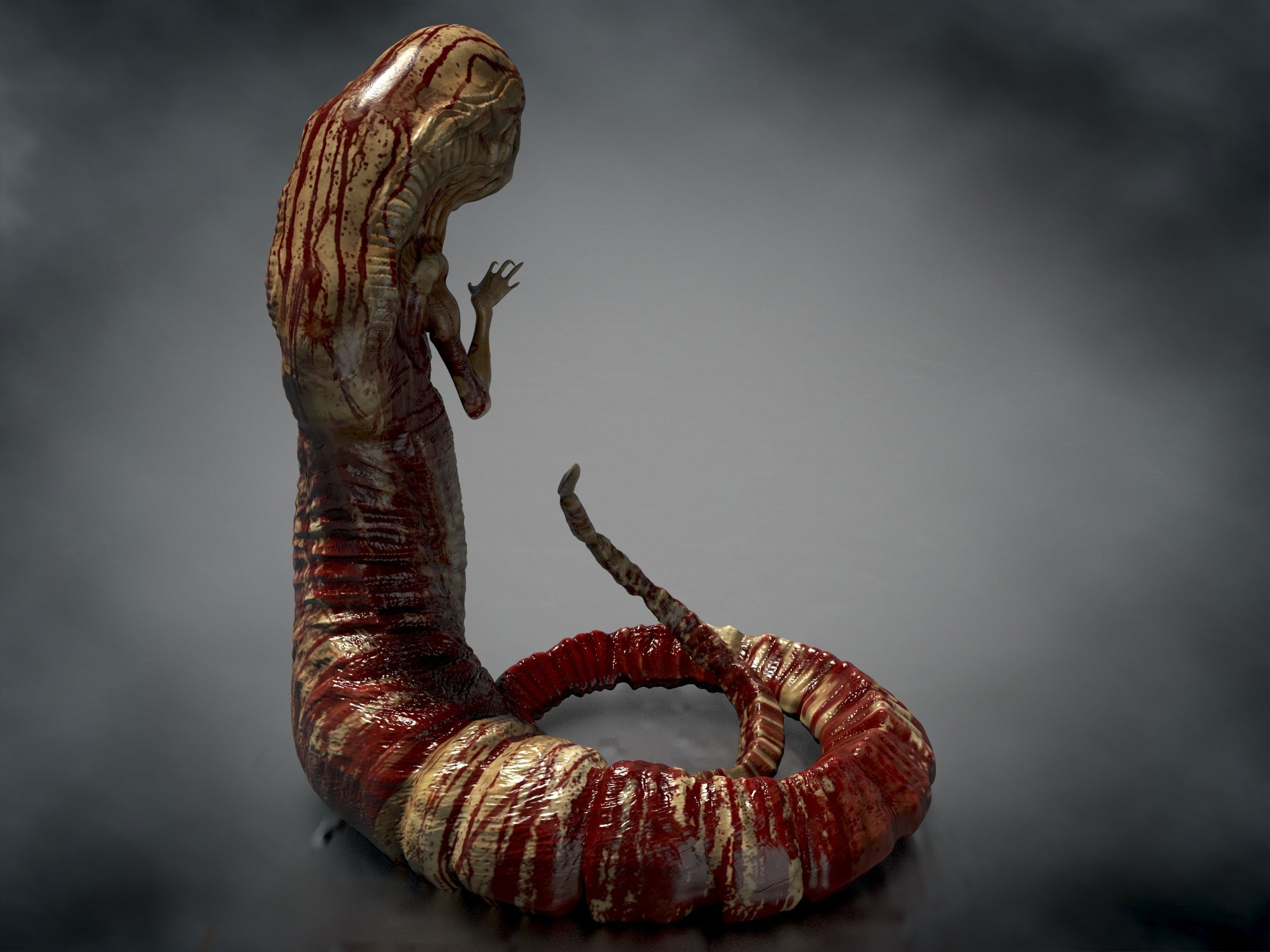 3D model Chestburster VR / AR / low-poly rigged | CGTrader
