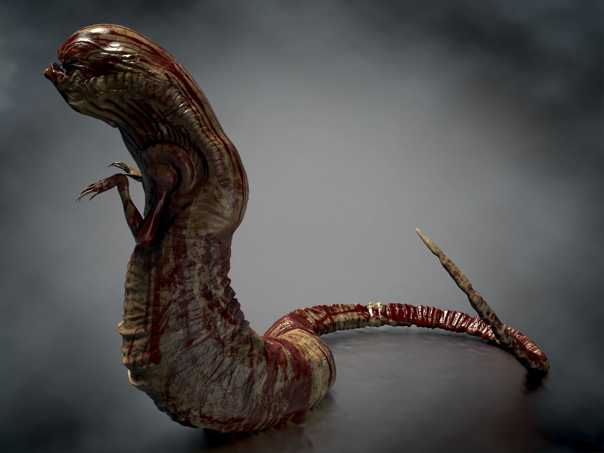 3D model Chestburster VR / AR / low-poly rigged | CGTrader