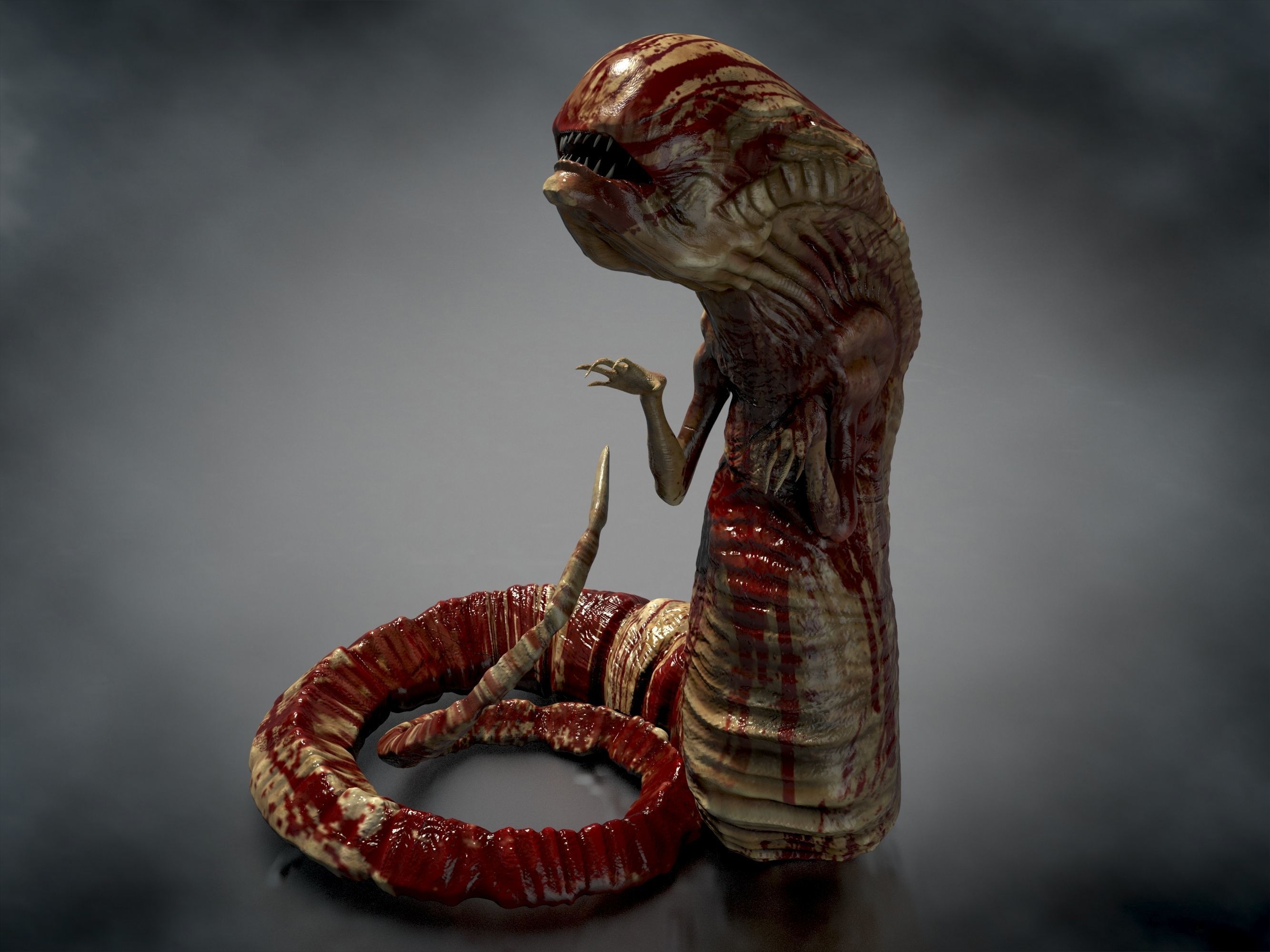 3D model Chestburster VR / AR / low-poly rigged | CGTrader