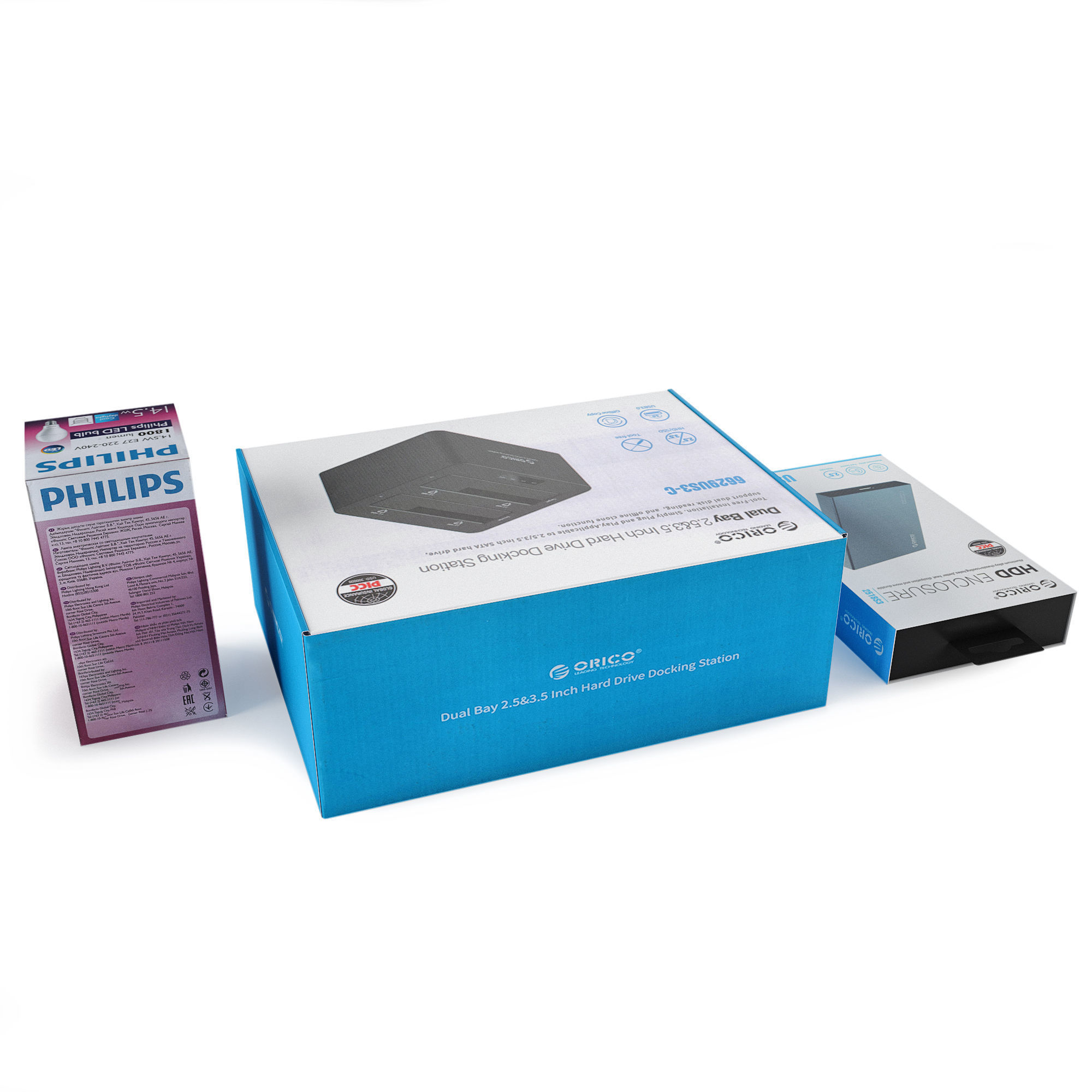Box SSD HDD Lamp Philips 3D model | CGTrader