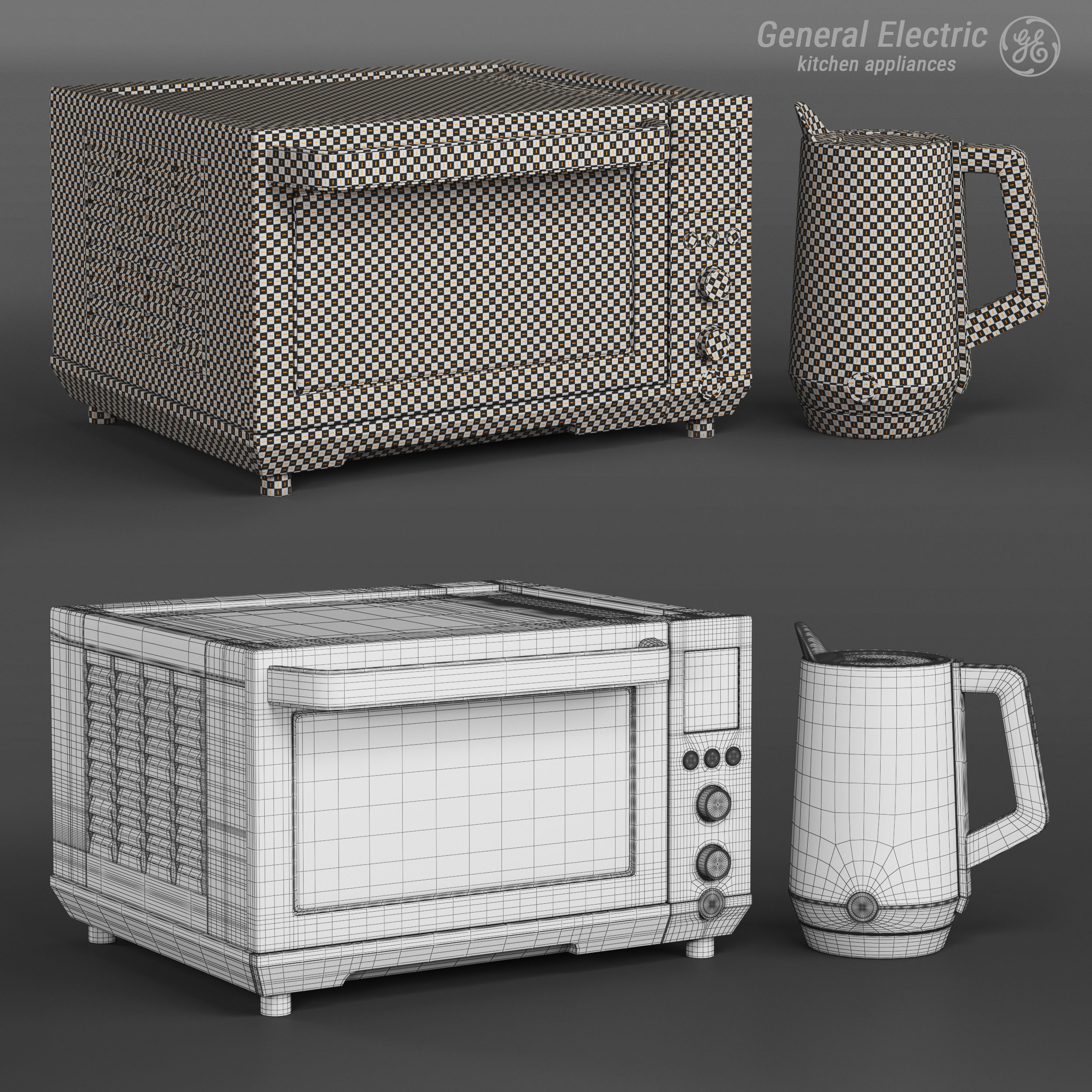 General Electric Kitchen Appliances-Set01 3D model | CGTrader