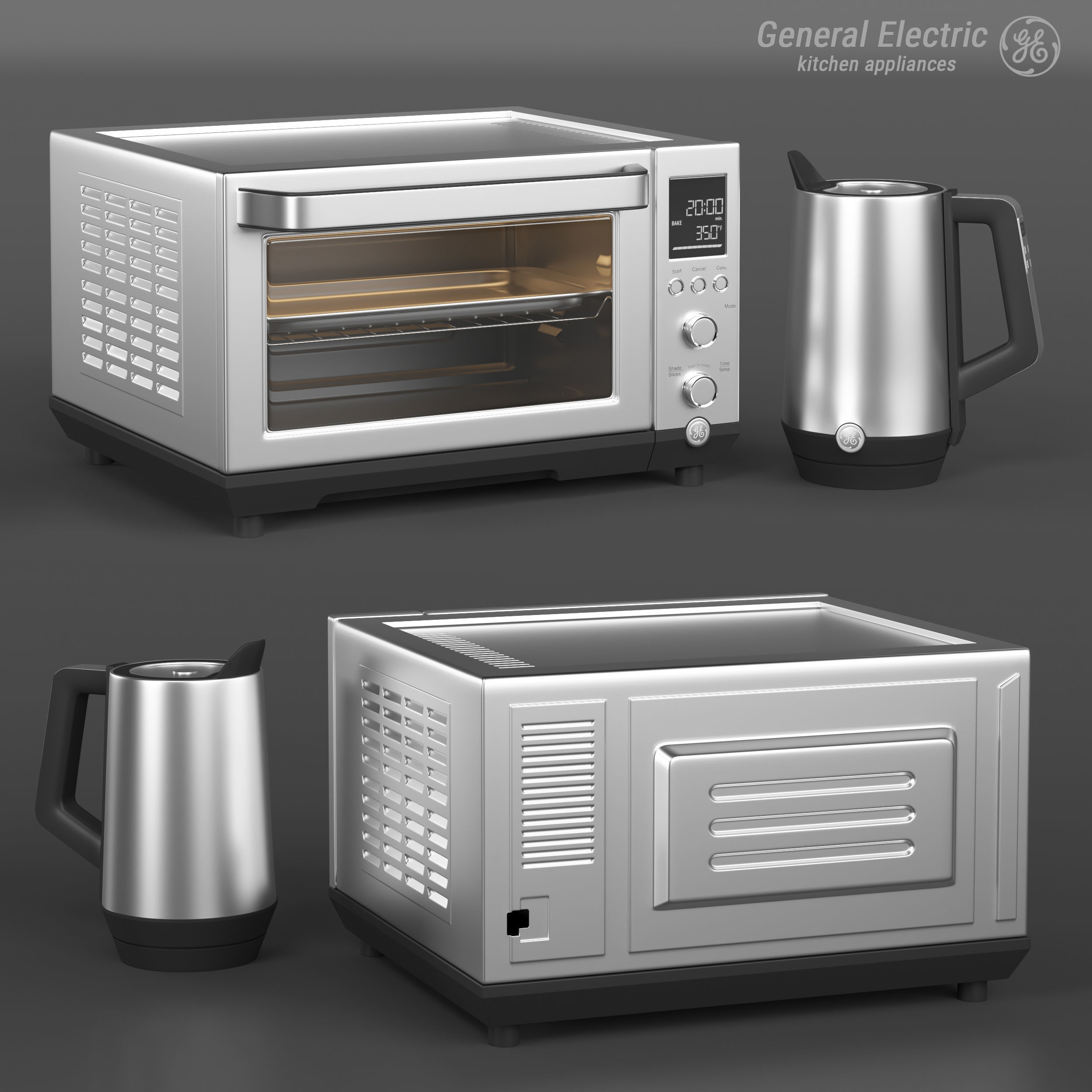 General Electric Kitchen Appliances-Set01 3D model | CGTrader