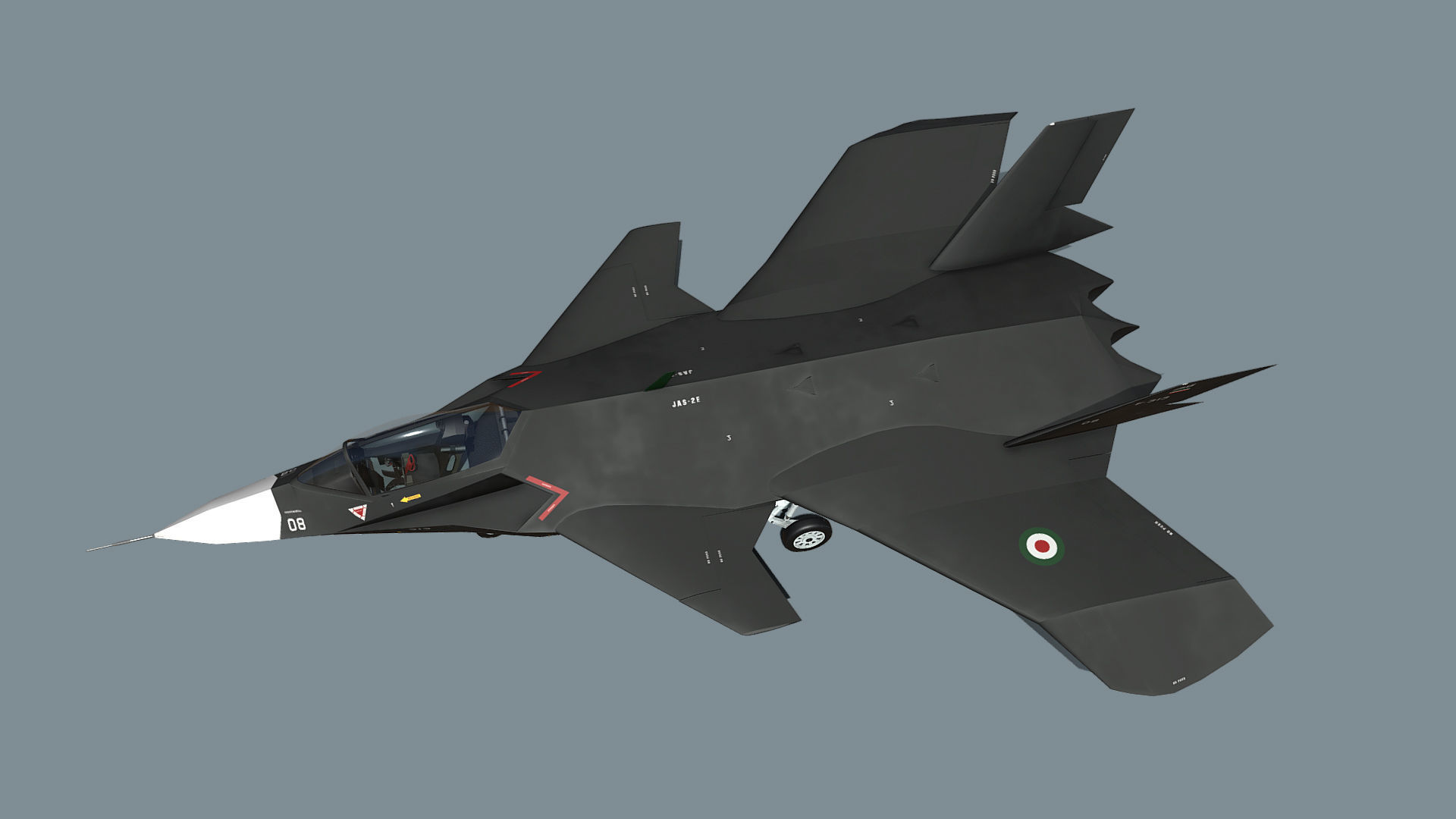 3D model Qaher F-313 iranian stealth fighter VR / AR / low-poly | CGTrader