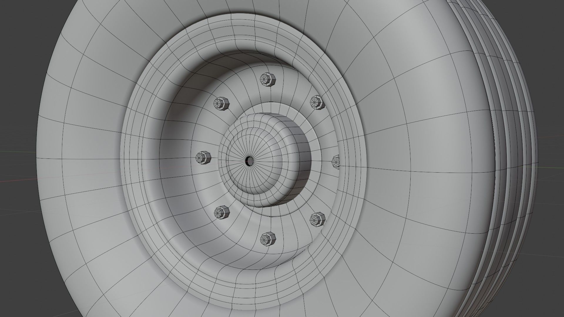 A Cartoon Truck Wheel and Tyre 3D model | CGTrader