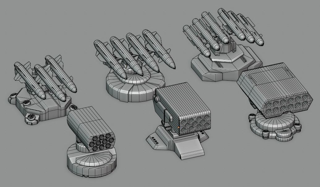 3D model Missile and Rocket Launcher Pack VR / AR / low-poly | CGTrader
