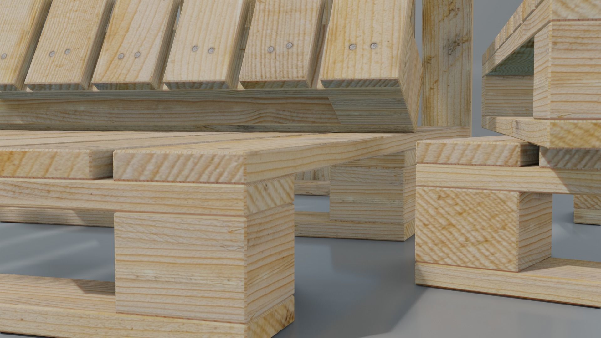 3D model Wooden Pallet Asset - Low Poly - 4K Textures 3D model VR / AR ...