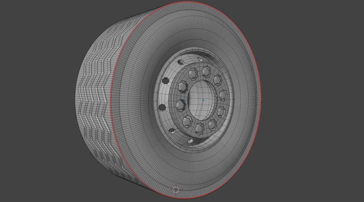 3D model Truck Tire and Rim VR / AR / low-poly | CGTrader