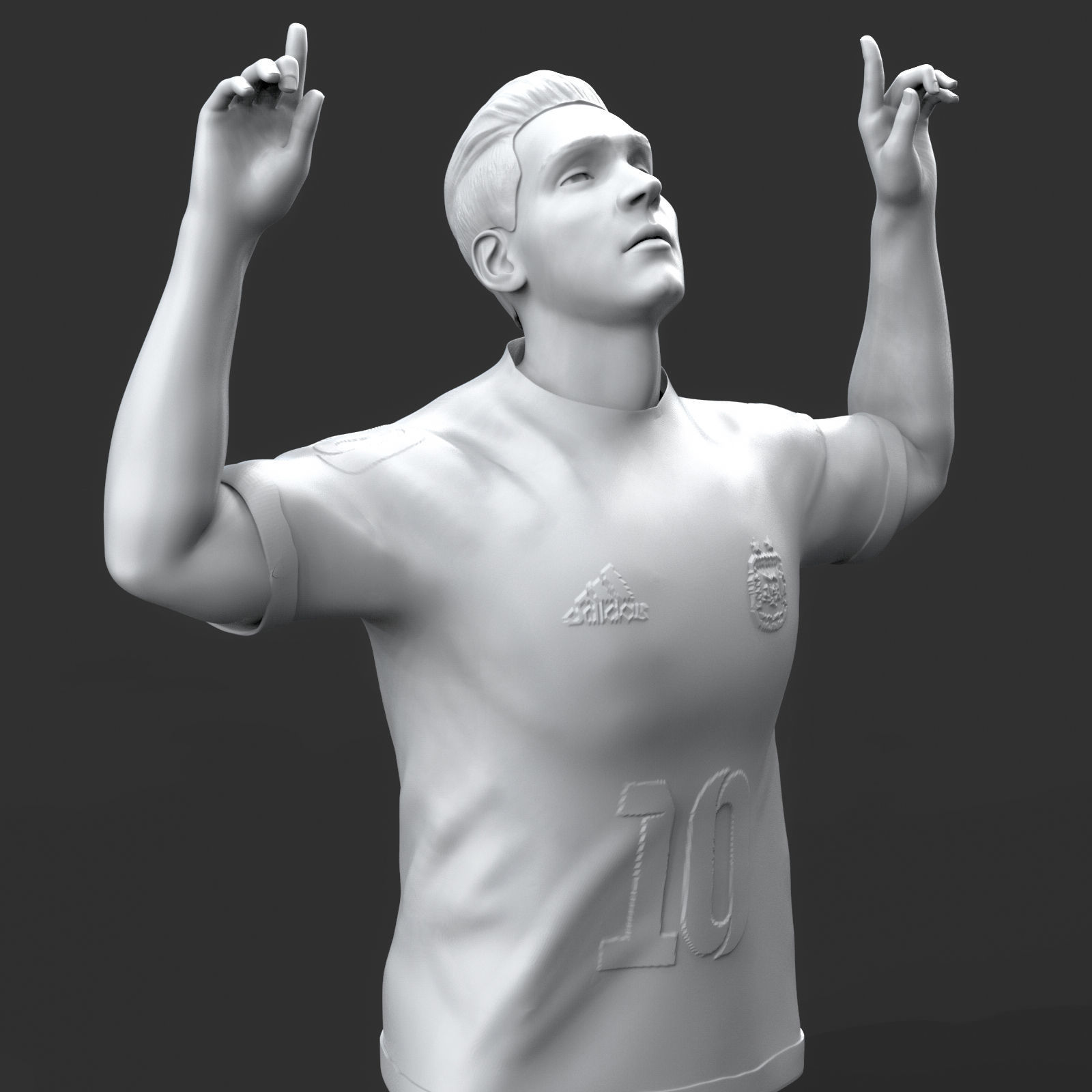 Lionel Messi Figurine 2 3D model 3D printable | CGTrader