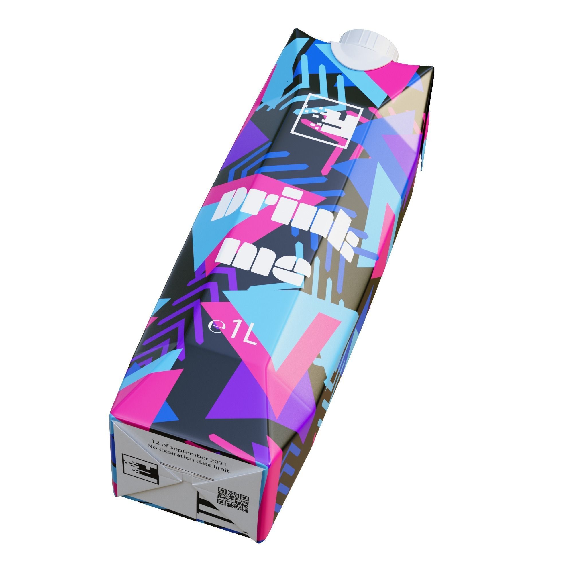 Tetra Pack Prisma Edge 1000ml with Dreamcap 3D model | CGTrader