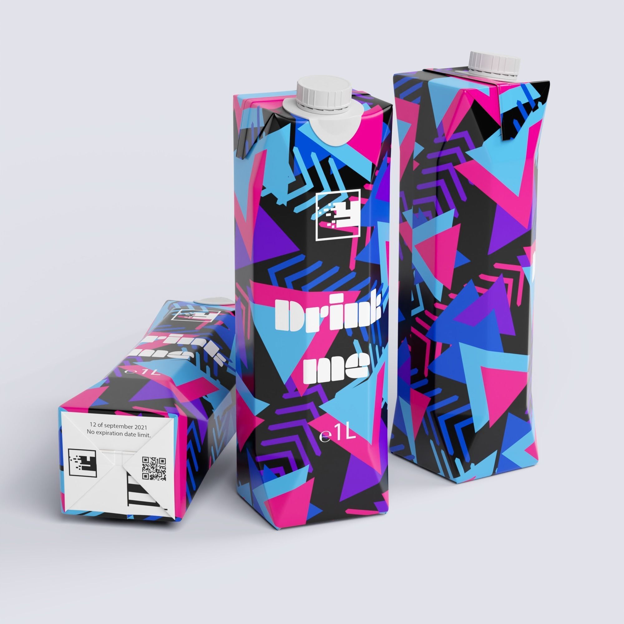 Tetra Pack Prisma Edge 1000ml with Dreamcap 3D model | CGTrader