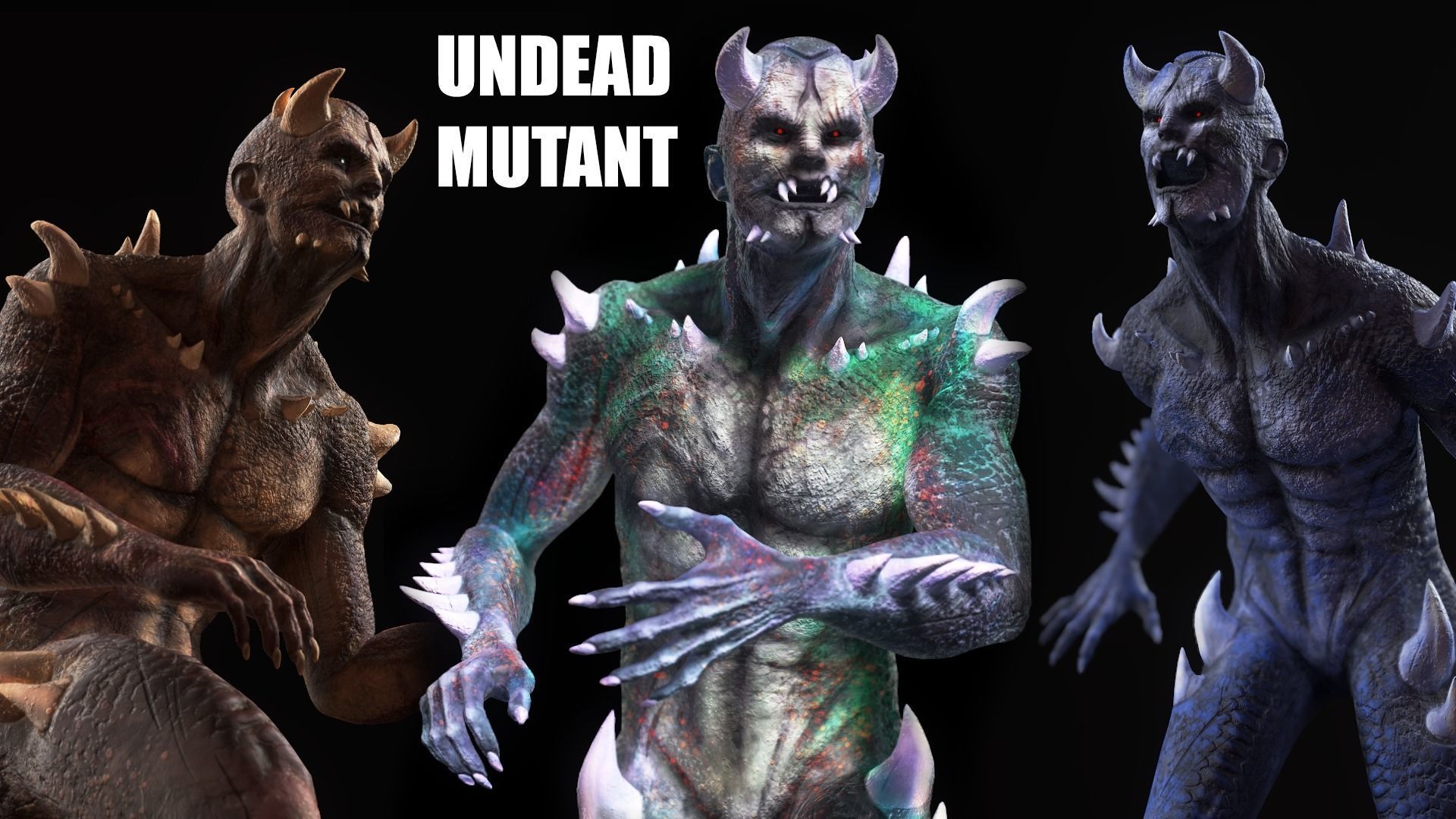 3D model Undead Mutant 02 VR / AR / low-poly | CGTrader