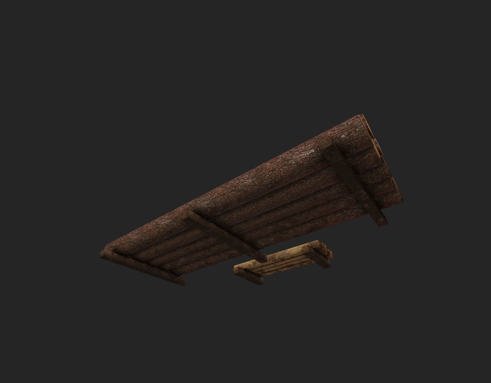 Roundwood stack mud 3D model | CGTrader