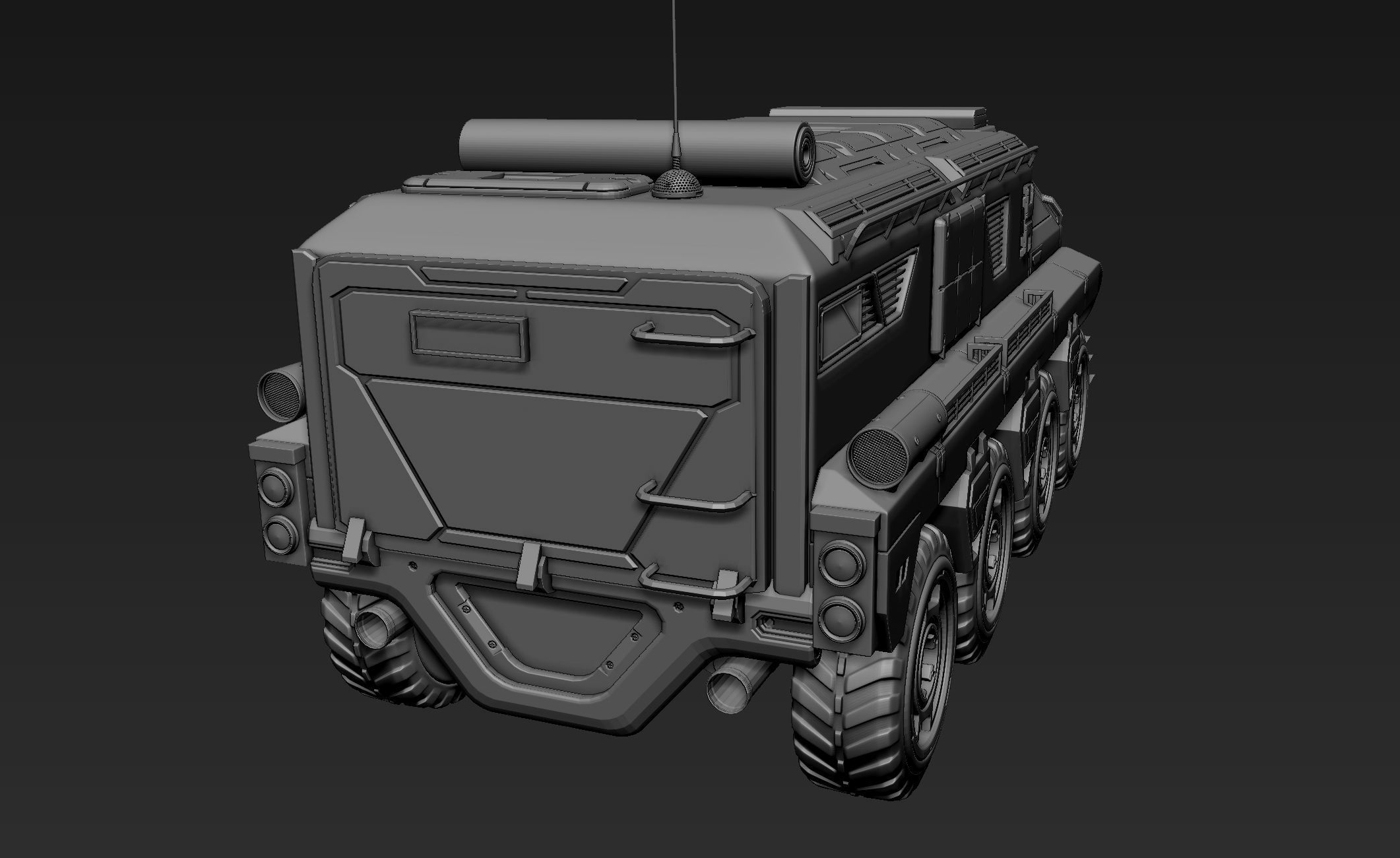 Sci-Fi APC Concept 3D model | CGTrader