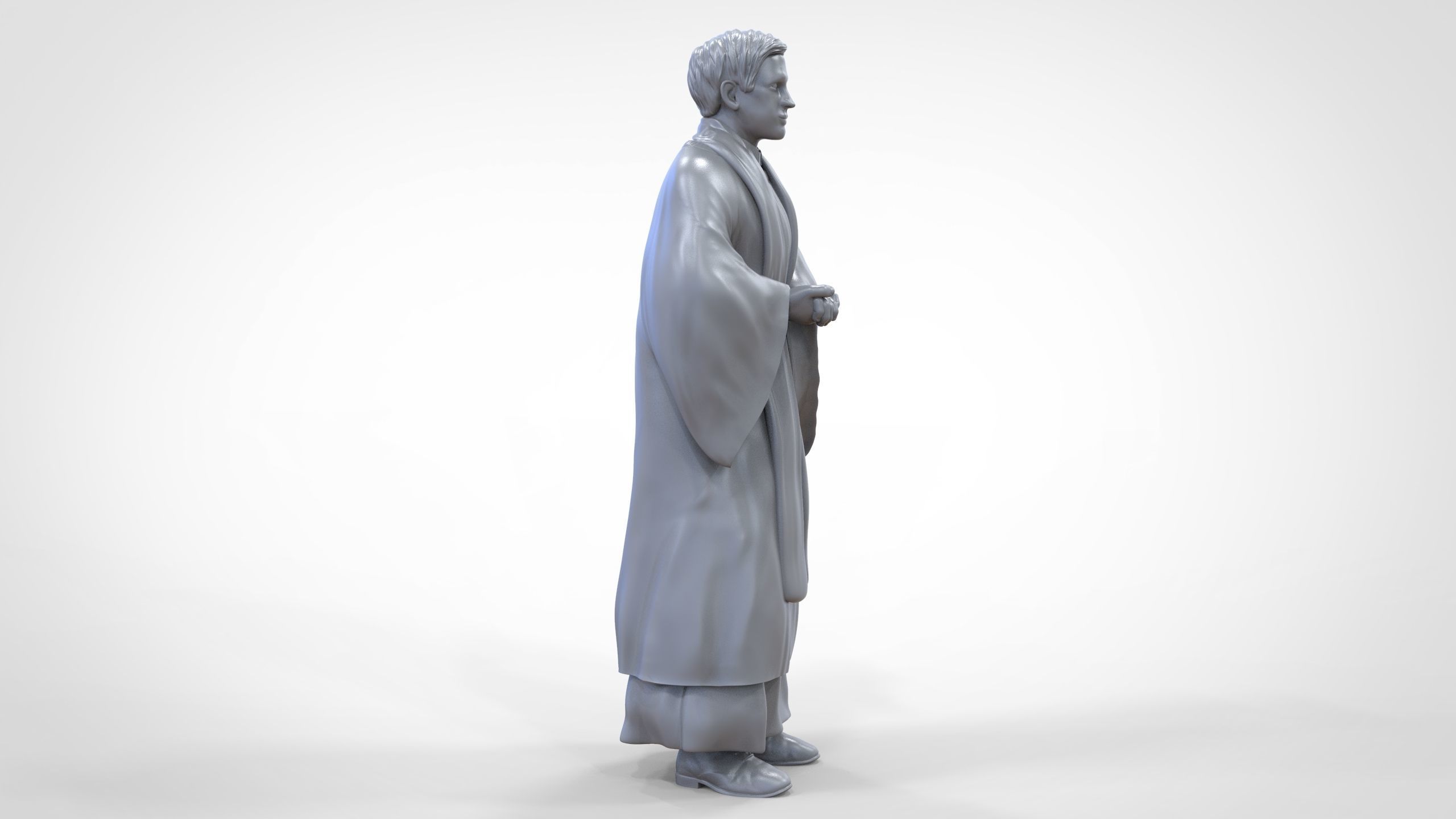 N1 Man vicar clergy in the church 3D model 3D printable | CGTrader