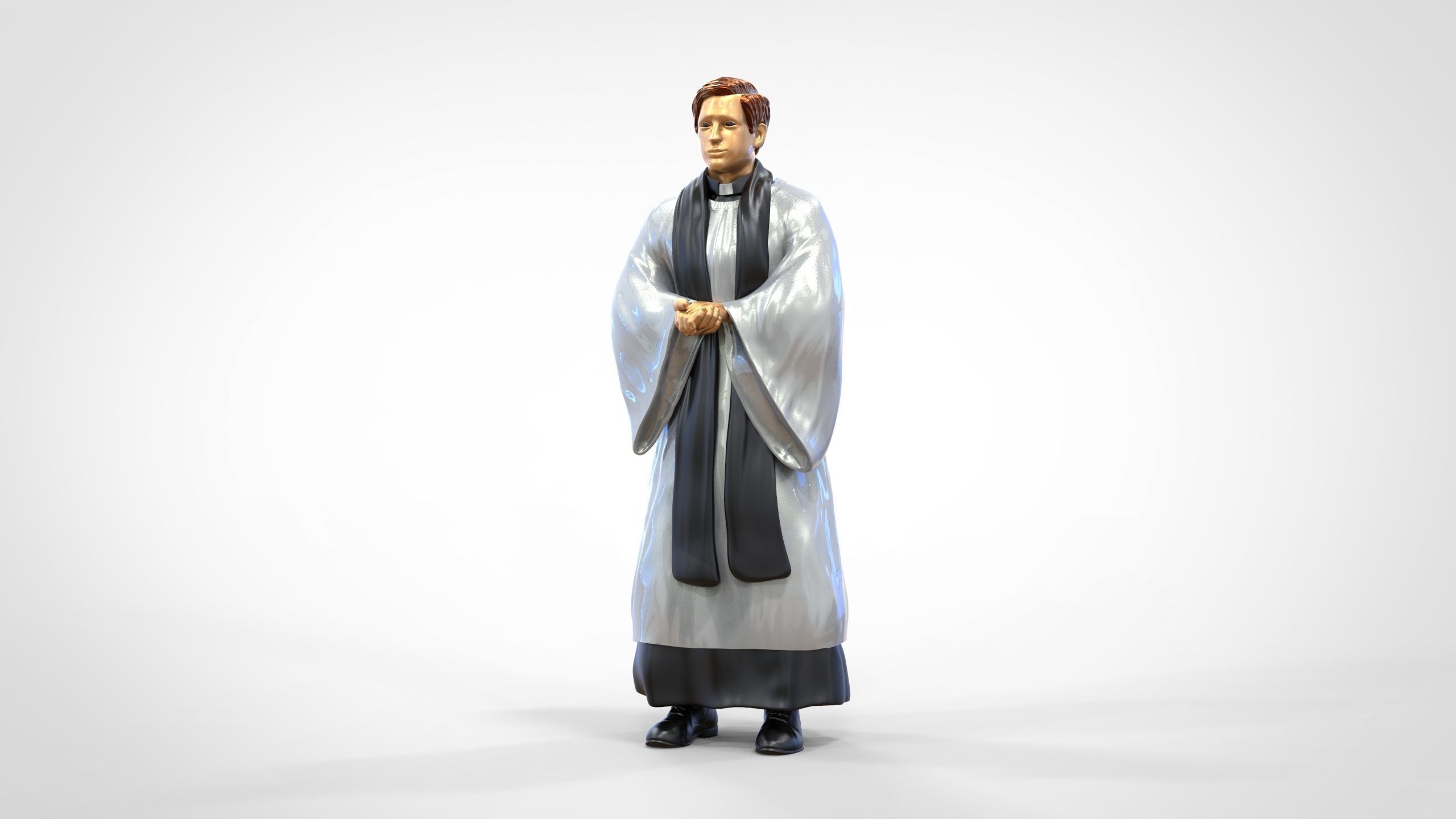 N1 Man vicar clergy in the church 3D model 3D printable | CGTrader