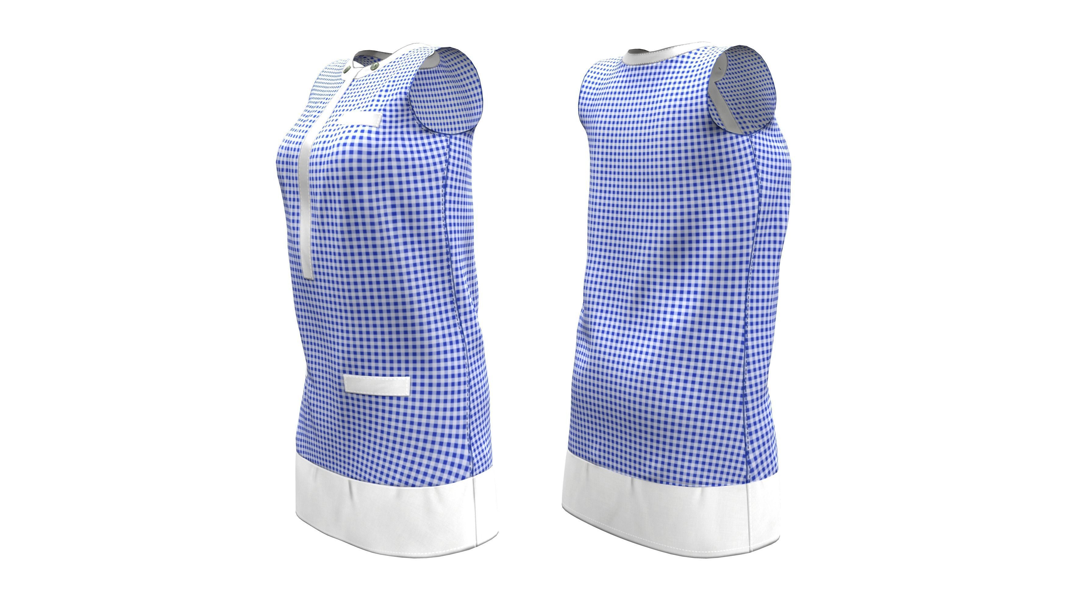 3D model Tunic Dress VR / AR / low-poly | CGTrader