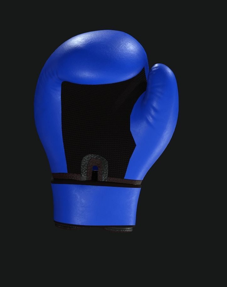 3D model Boxing Glove-Blue VR / AR / low-poly | CGTrader