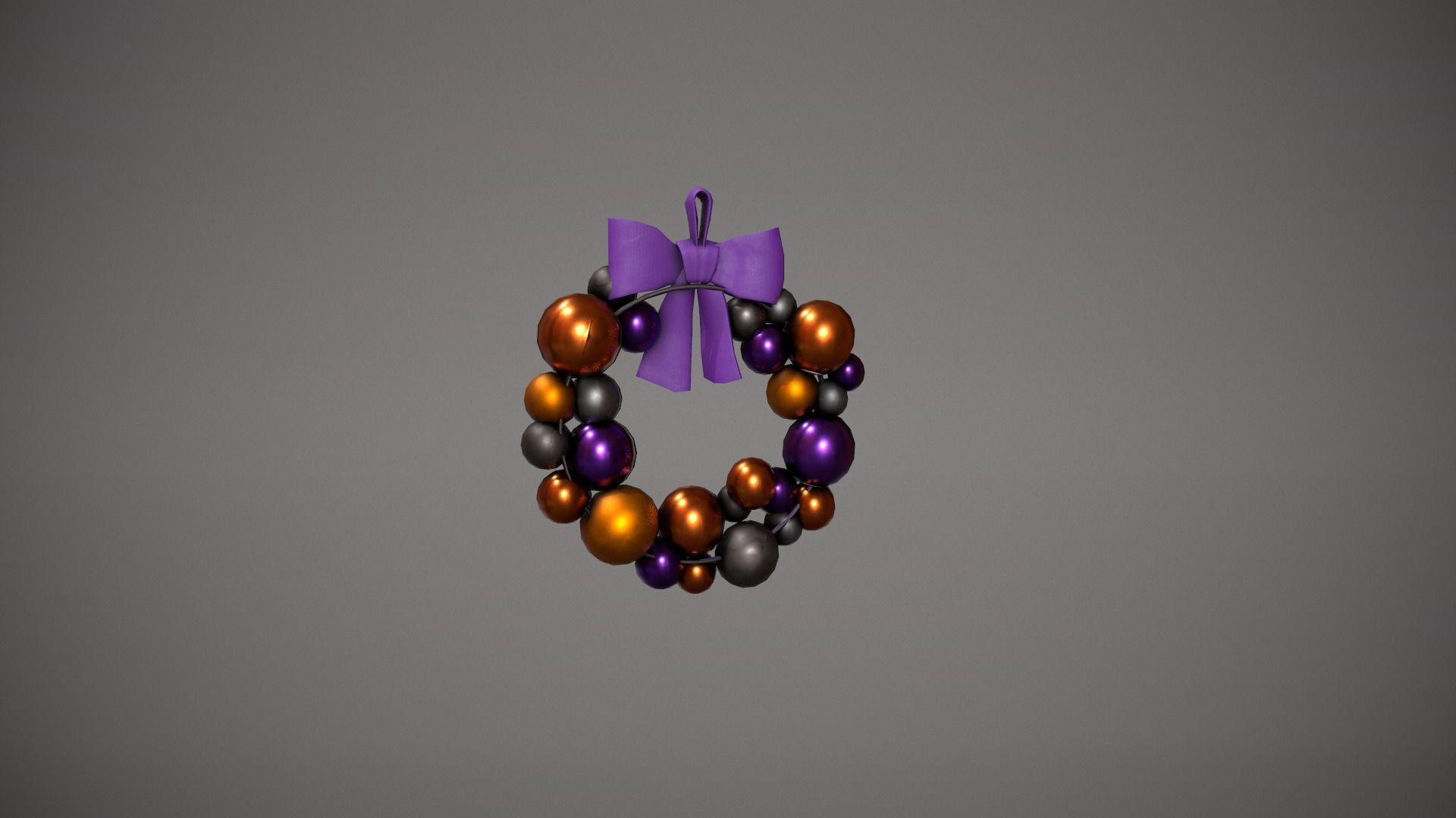 3D model Halloween Bauble Wreath VR / AR / low-poly | CGTrader