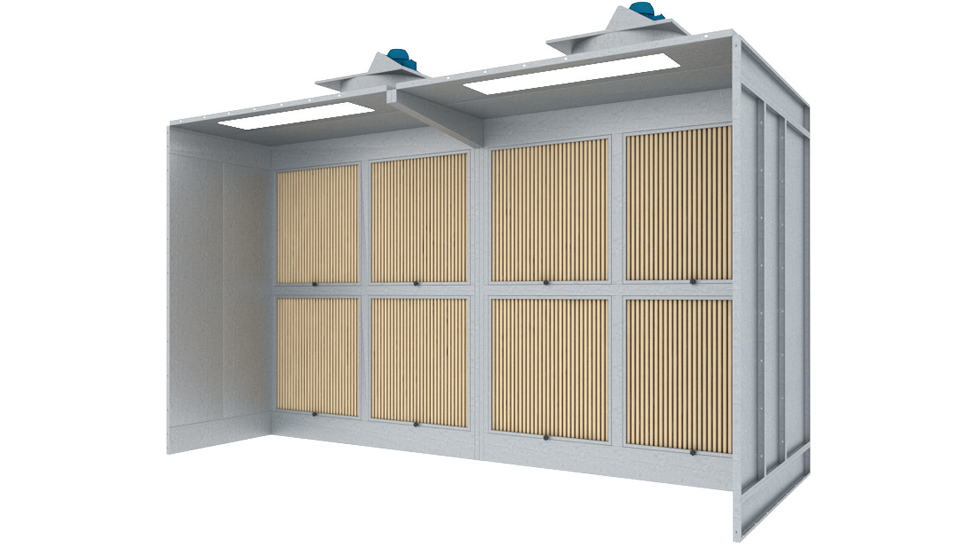 PAINT BOOTH FOR LIQUID PAINTING 3D model | CGTrader