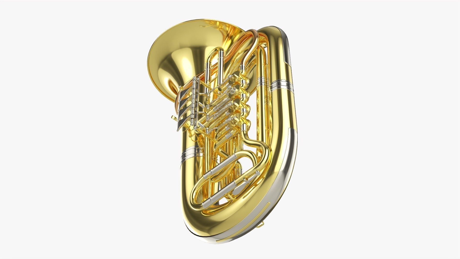 Brass bell tuba 3D model | CGTrader
