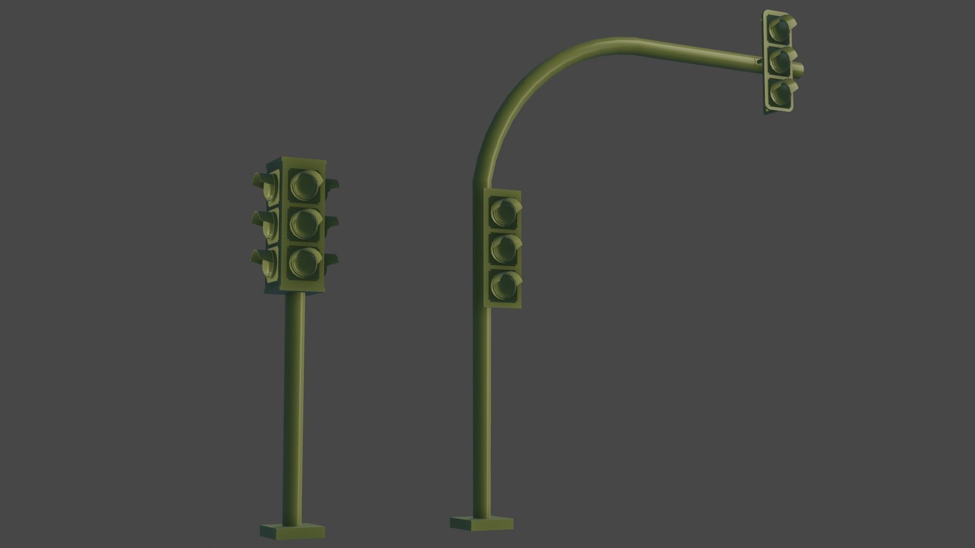 3D model traffic light VR / AR / low-poly | CGTrader