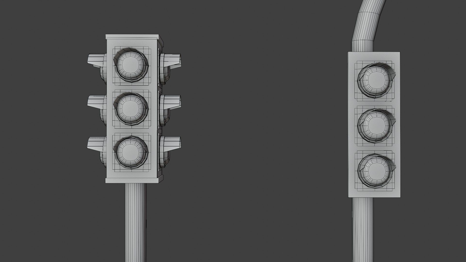 3D model traffic light VR / AR / low-poly | CGTrader