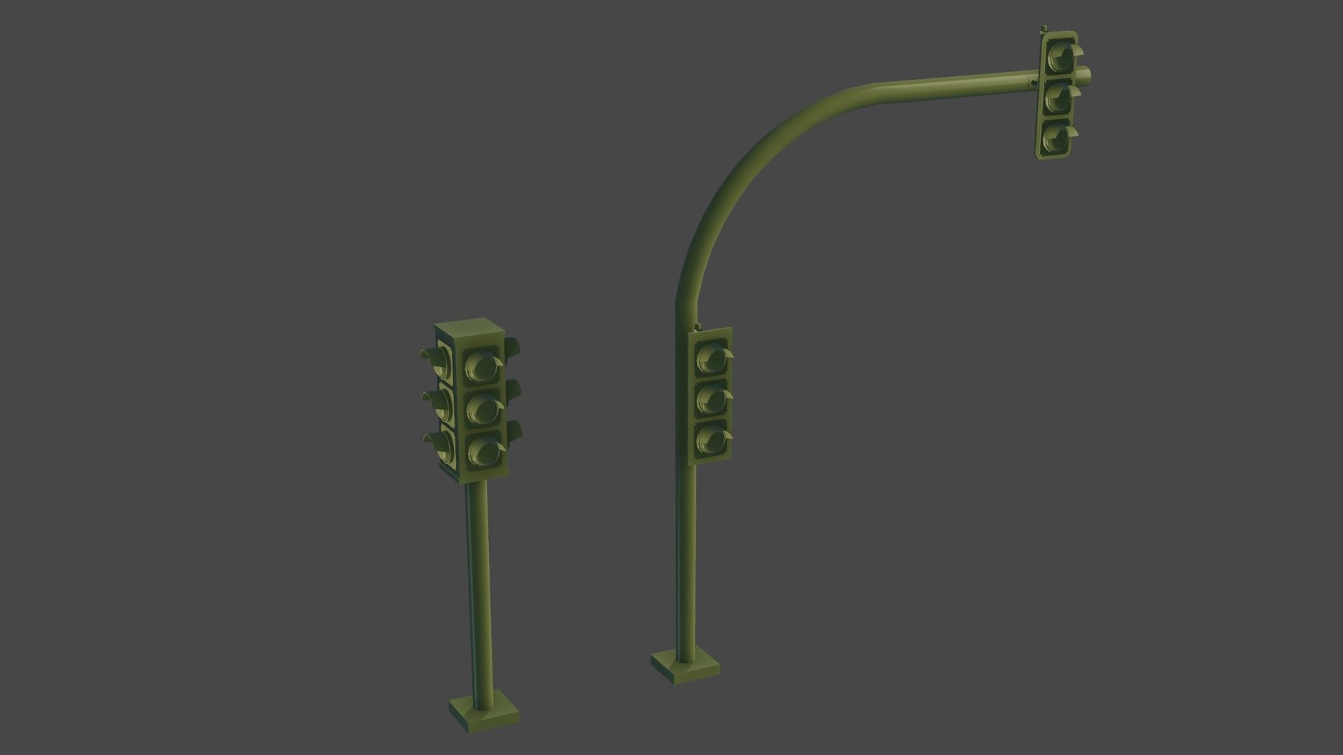 3D model traffic light VR / AR / low-poly | CGTrader