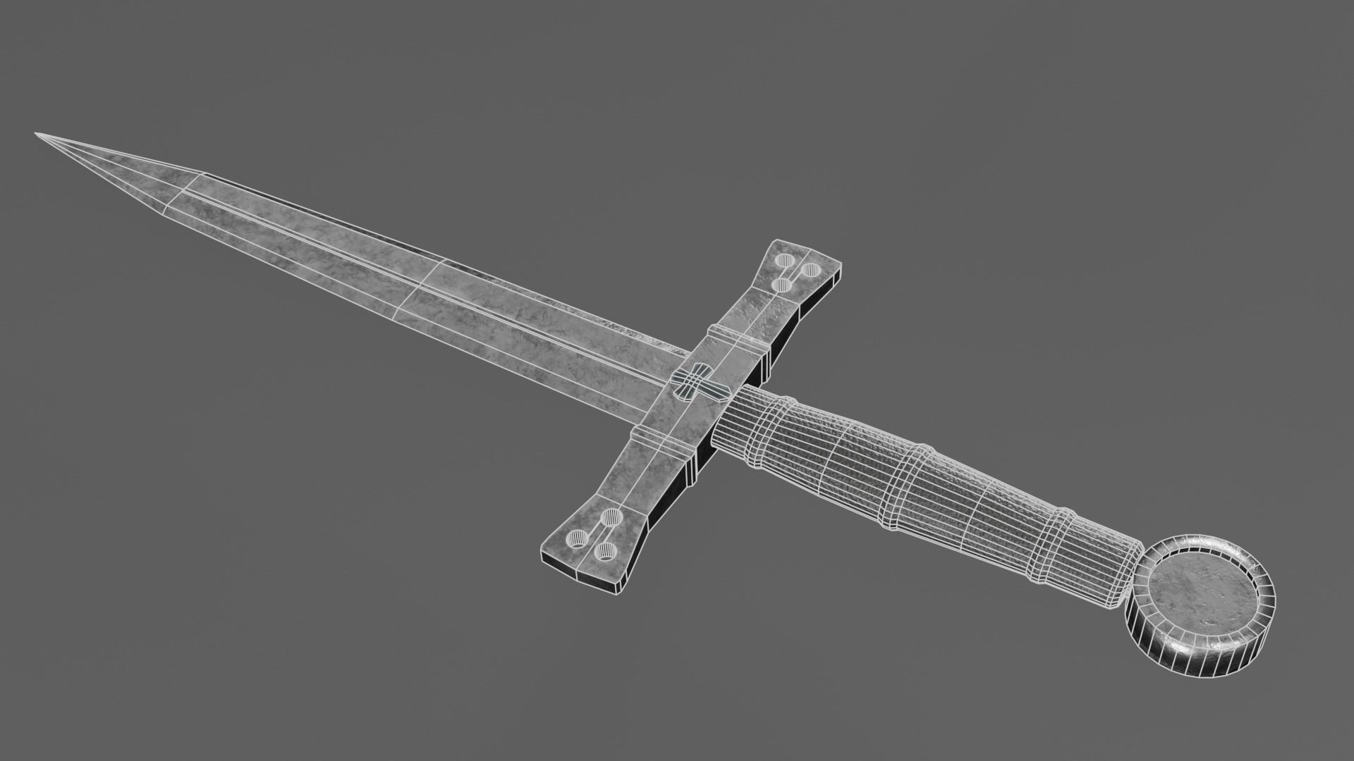 3D model Medieval dagger 1 VR / AR / low-poly | CGTrader
