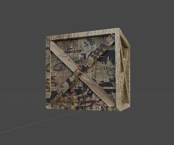 3D model Low-Poly shipping crate VR / AR / low-poly | CGTrader