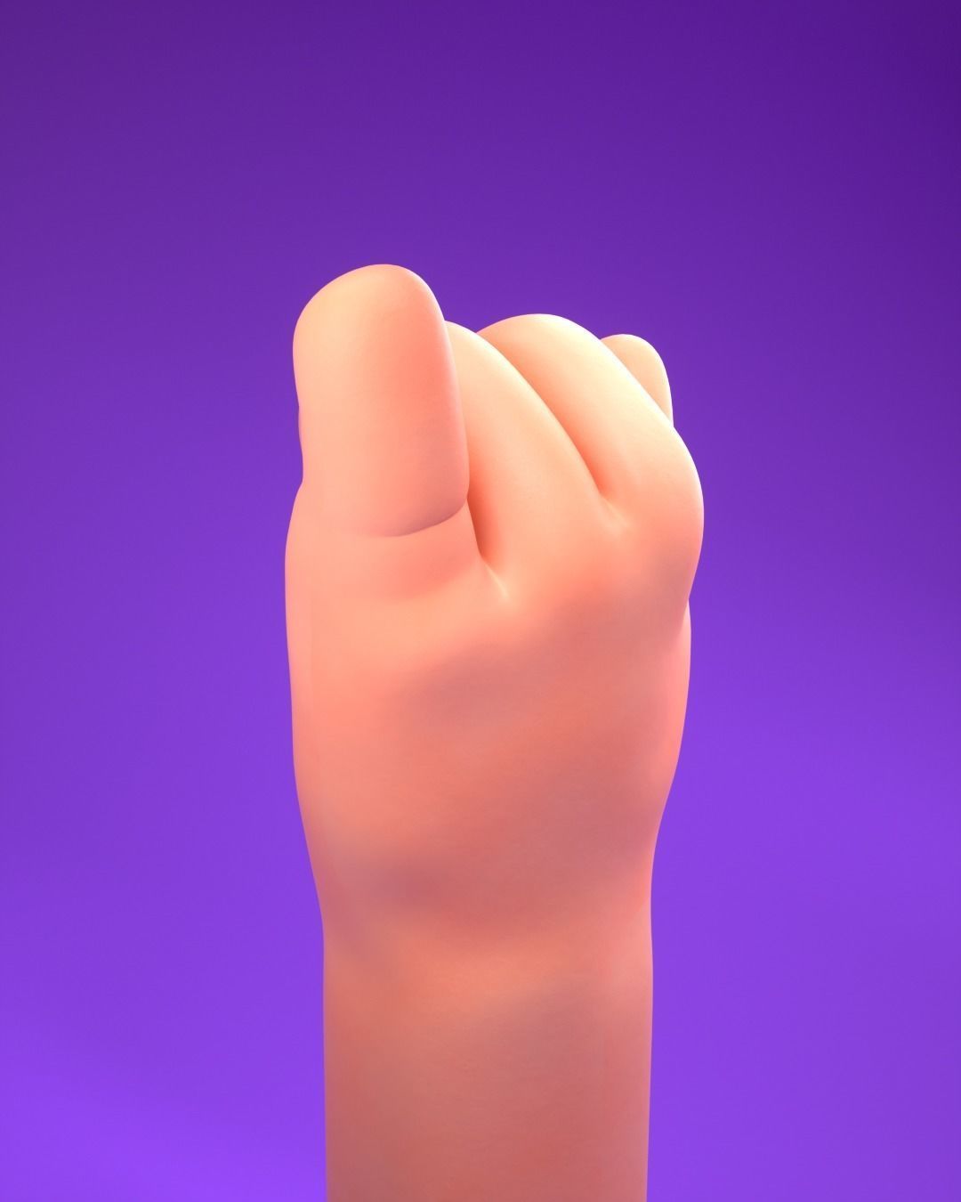 Cartoon Hand - Rigged 3D model animated rigged | CGTrader