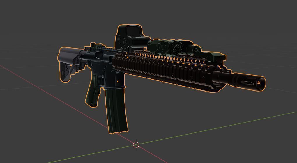 Weapon M4 3D model | CGTrader