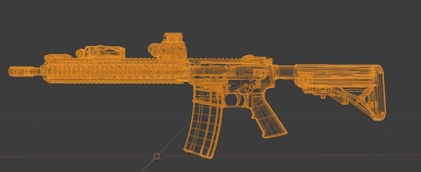 Weapon M4 3D model | CGTrader
