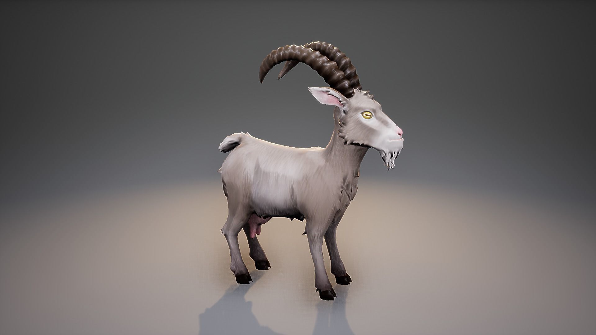 3D model Stylized Goat VR / AR / low-poly rigged animated | CGTrader