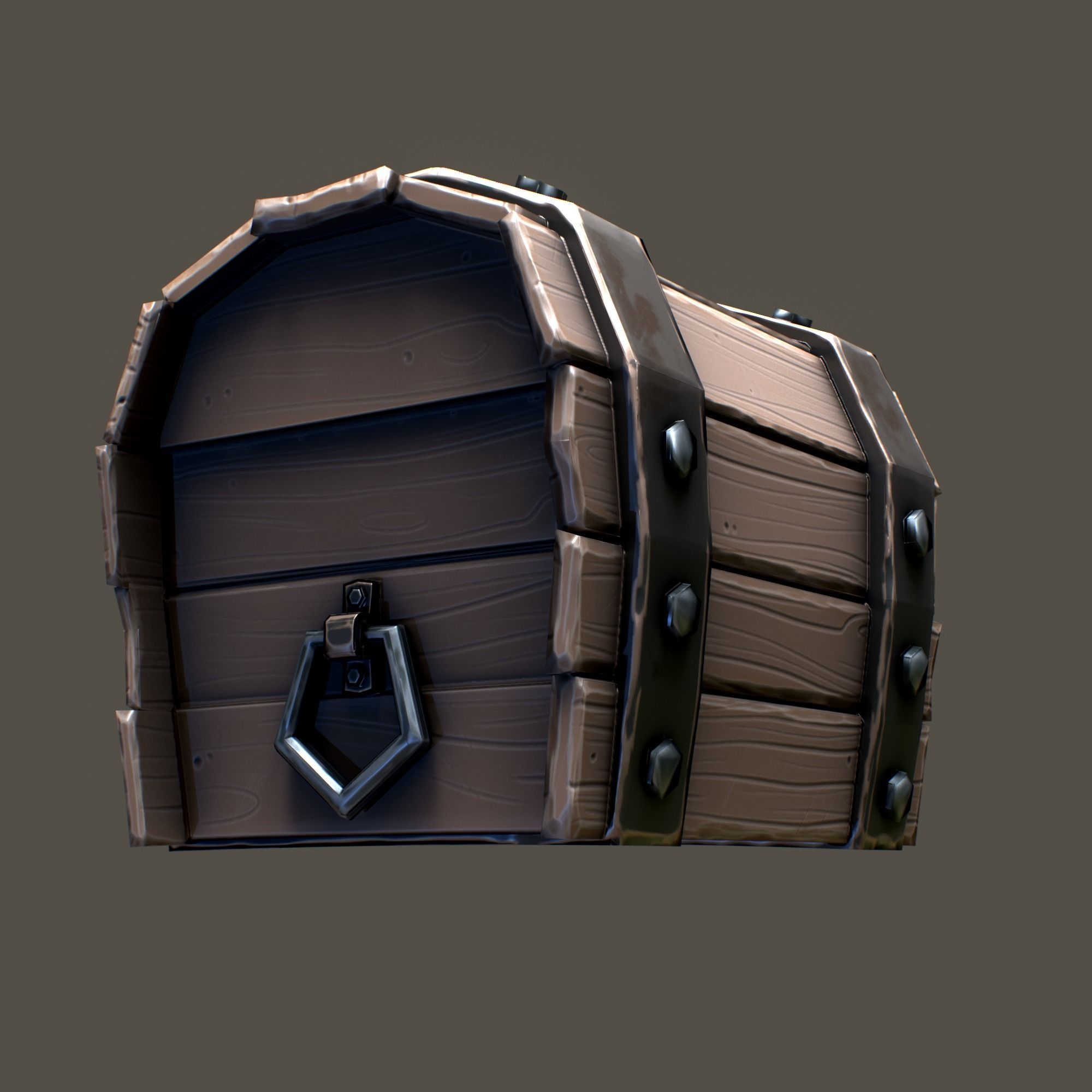 3D model Chest low-poly 3D model PBR Game ready For Unreal Engine VR ...