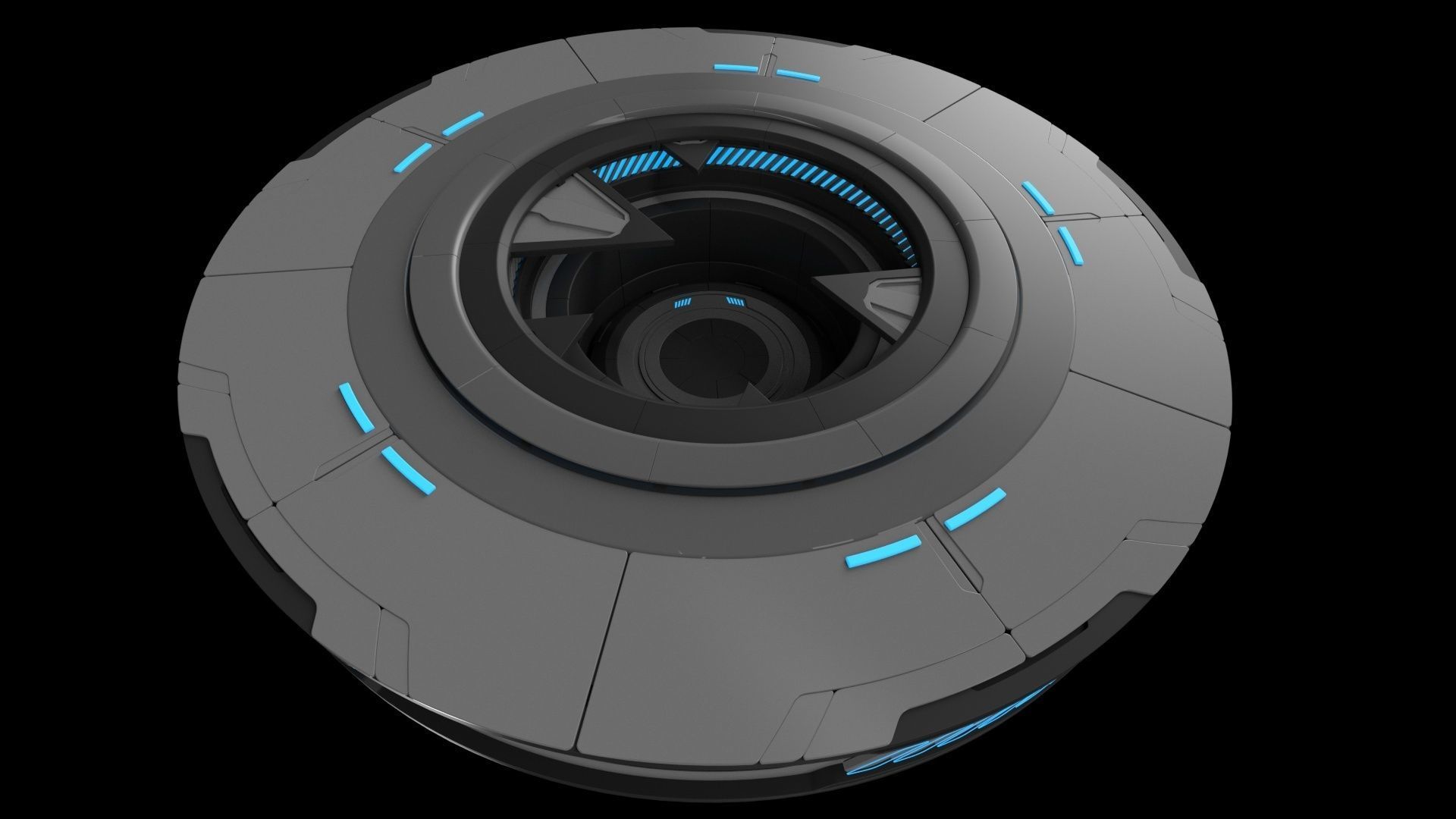 Broadcast Platform 3D model animated | CGTrader