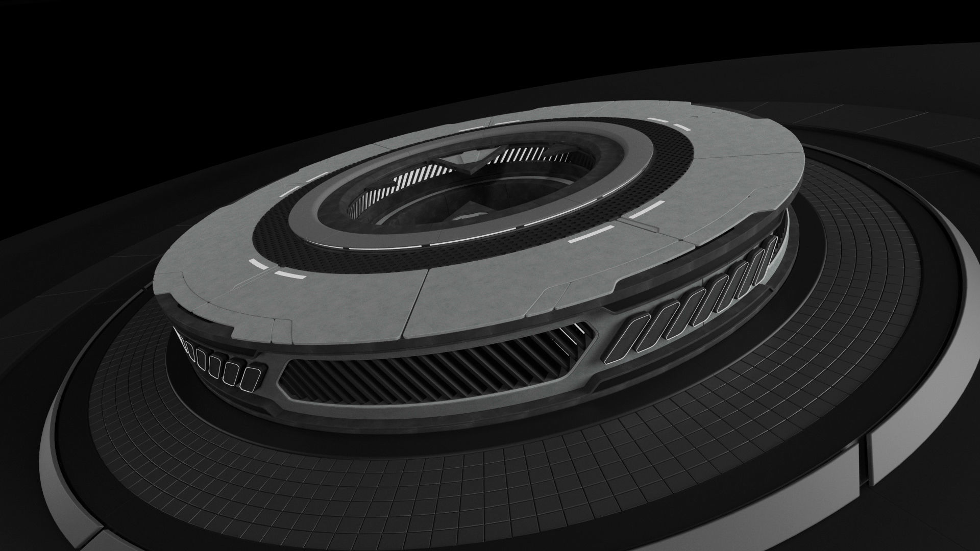 Broadcast Platform 3D model animated | CGTrader