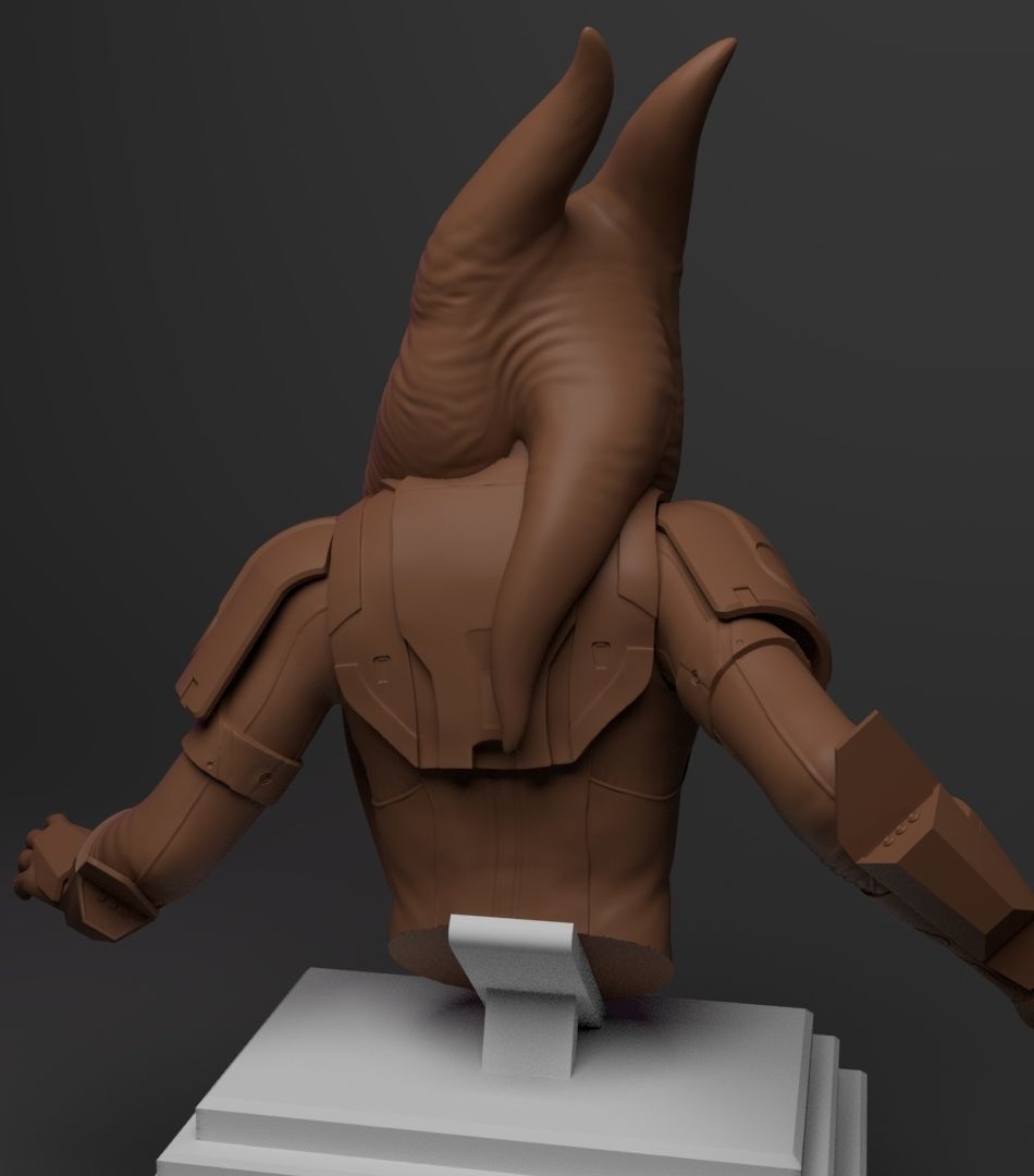 Togruta Jedi Sentinel Laser Guard Printeable 3D model 3D printable ...