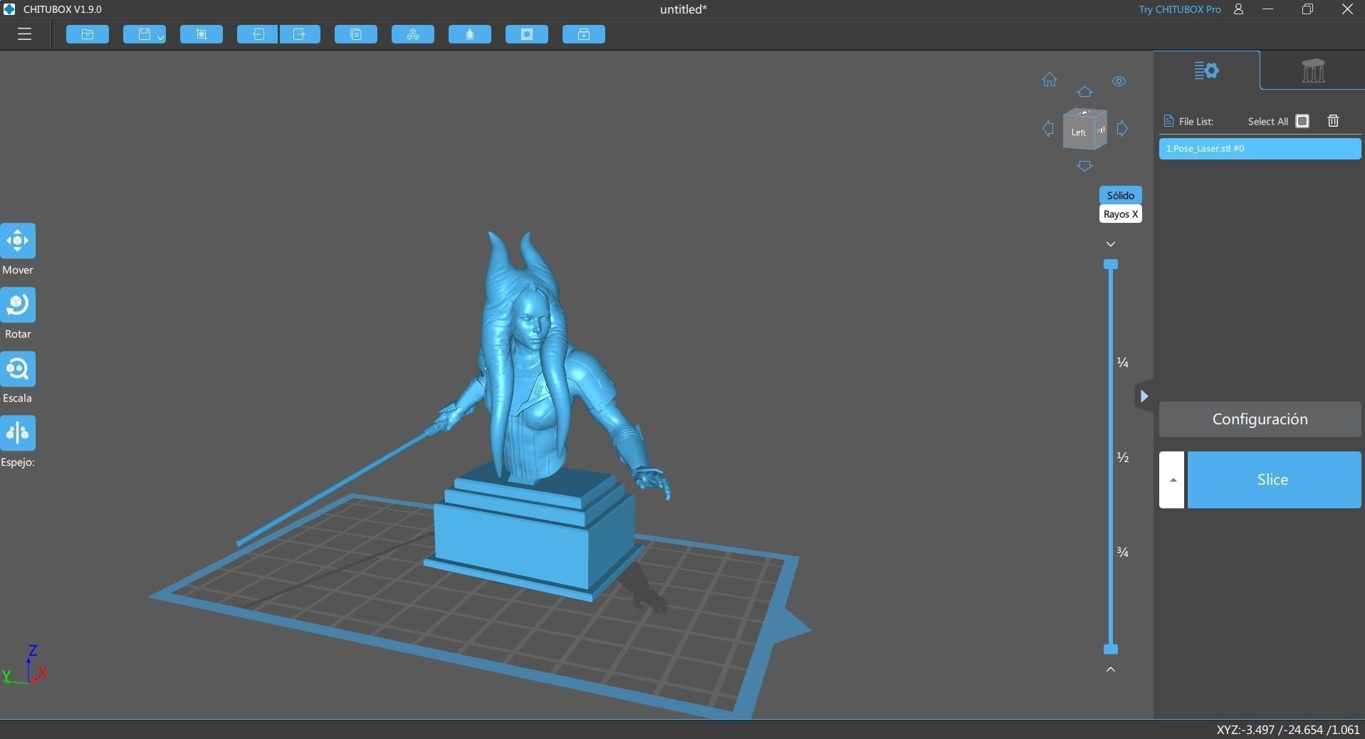 Togruta Jedi Sentinel Laser Guard Printeable 3D model 3D printable ...