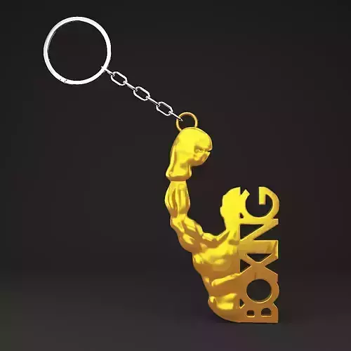Boxer Keychain 3D model 3D printable | CGTrader