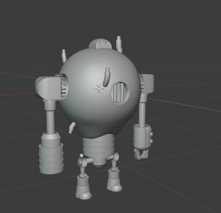 3D model low poly robot Goliath VR / AR / low-poly | CGTrader