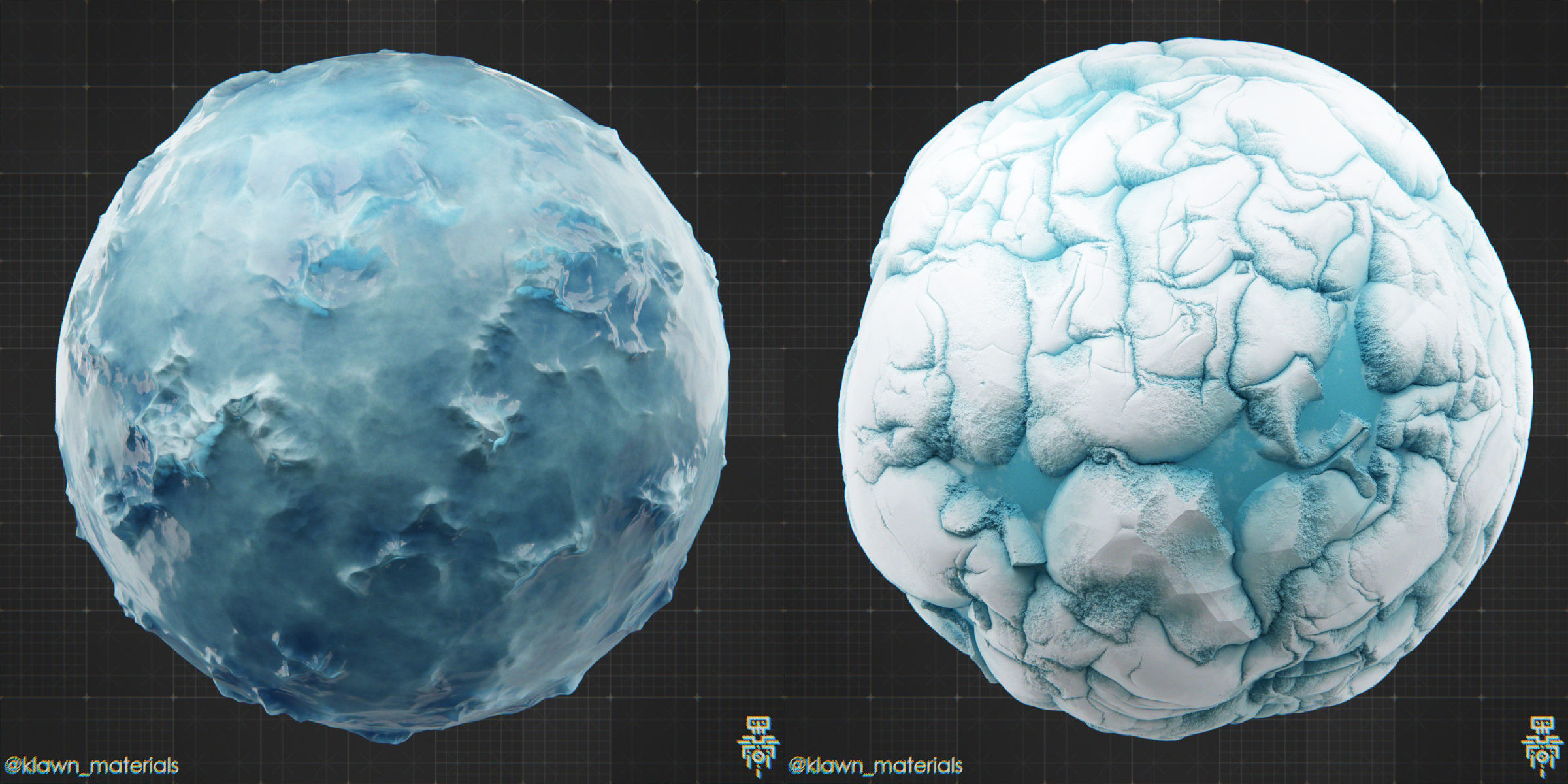 5in1 Procedural Ice Materials for Blender Texture | CGTrader