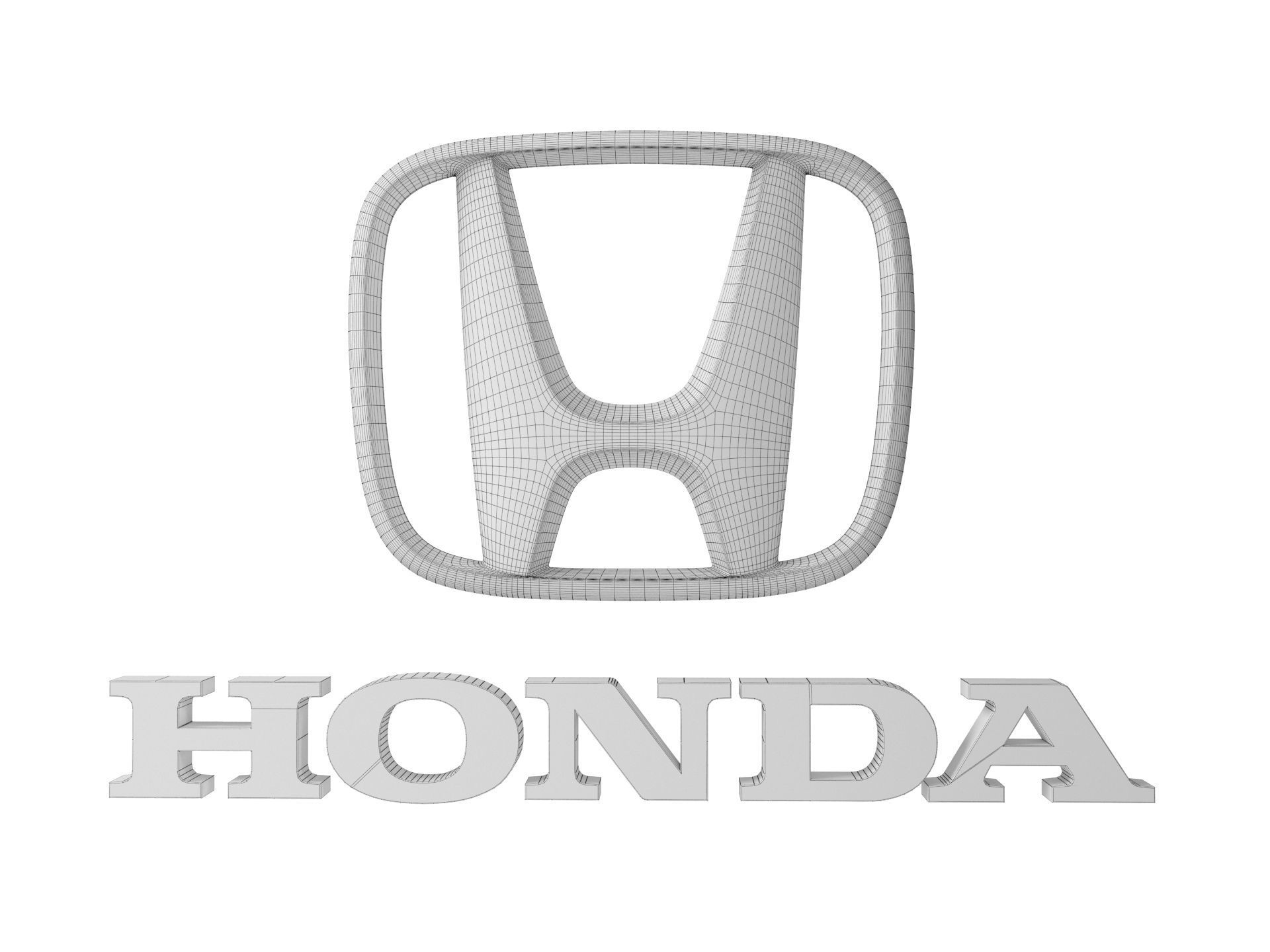 Honda Logo 3D model 3D printable | CGTrader