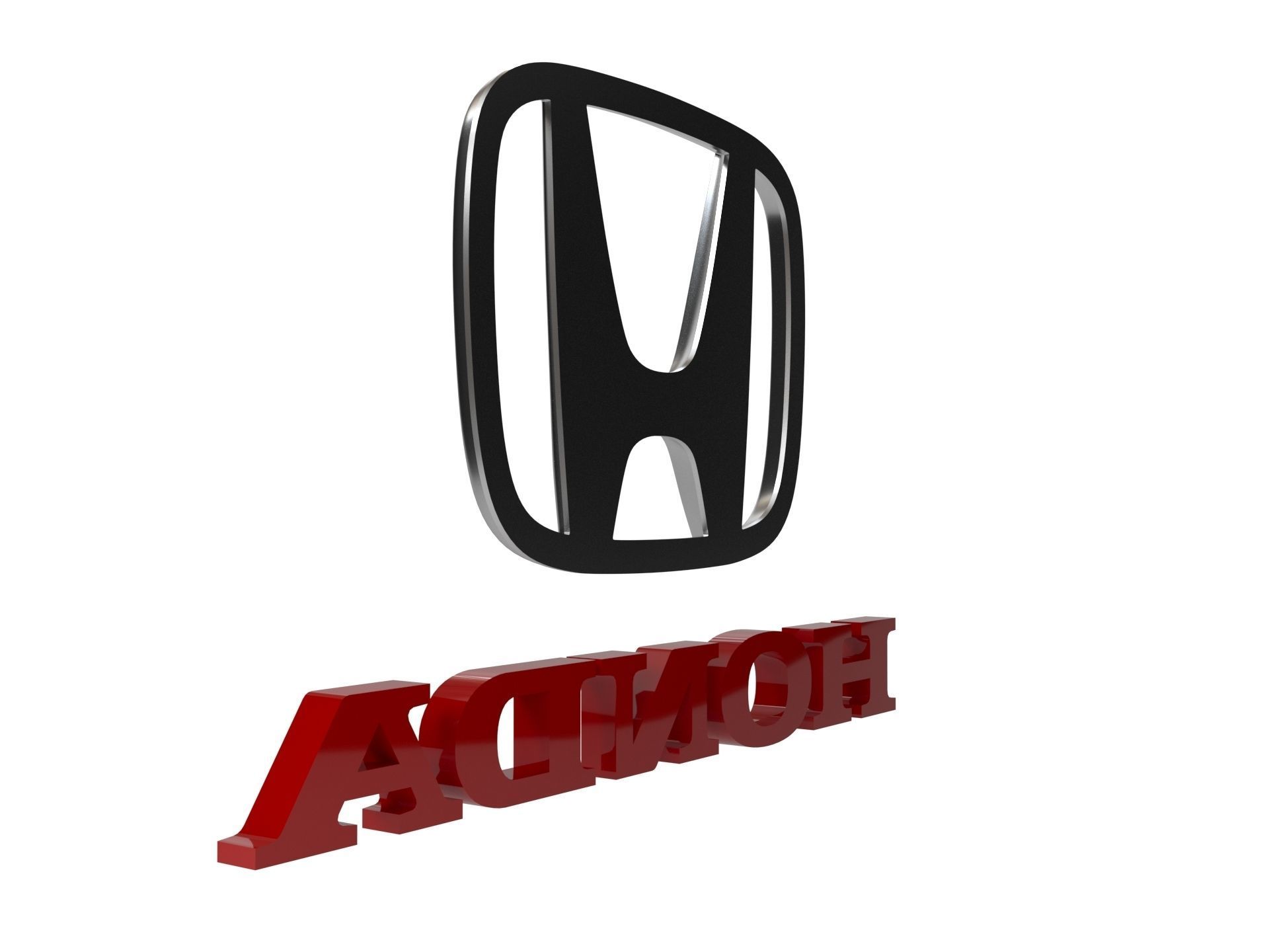 Honda Logo 3D model 3D printable | CGTrader