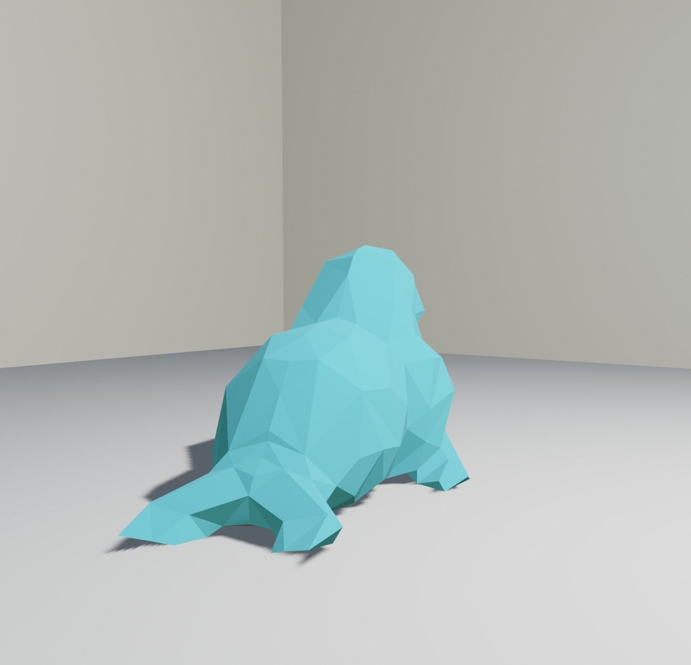 3D model Low-poly Walrus Papercraft VR / AR / low-poly | CGTrader