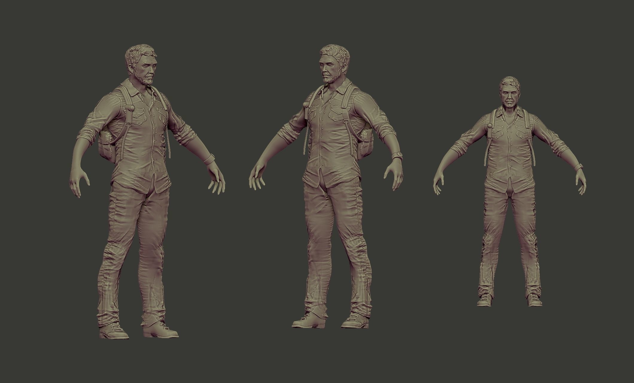 Joel last of us 3D model 3D printable | CGTrader