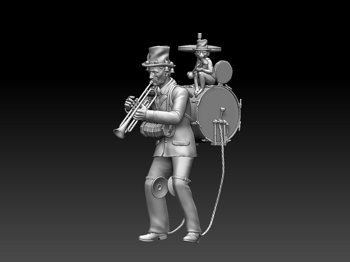 man orchestra 3D model 3D printable | CGTrader