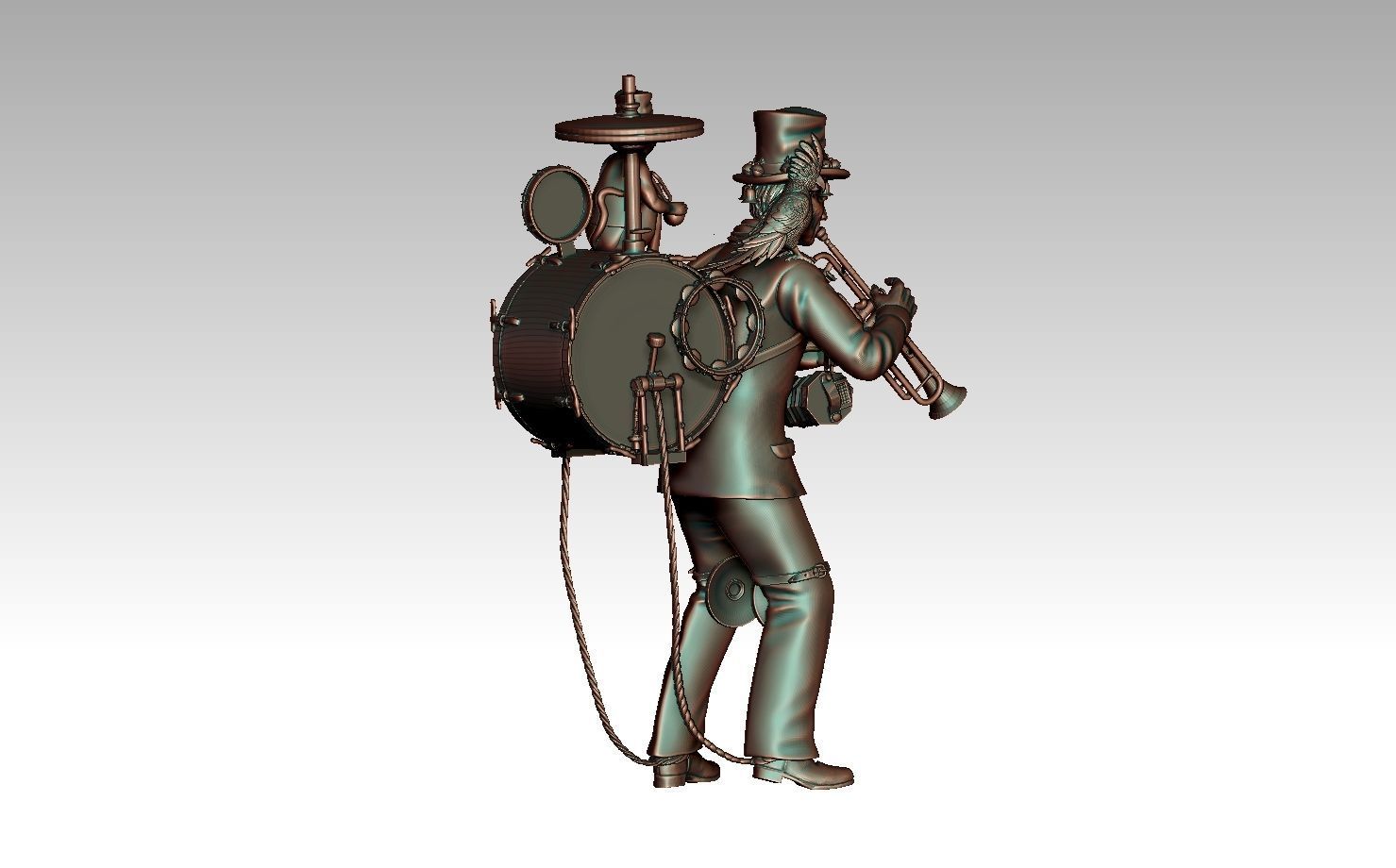 man orchestra 3D model 3D printable | CGTrader